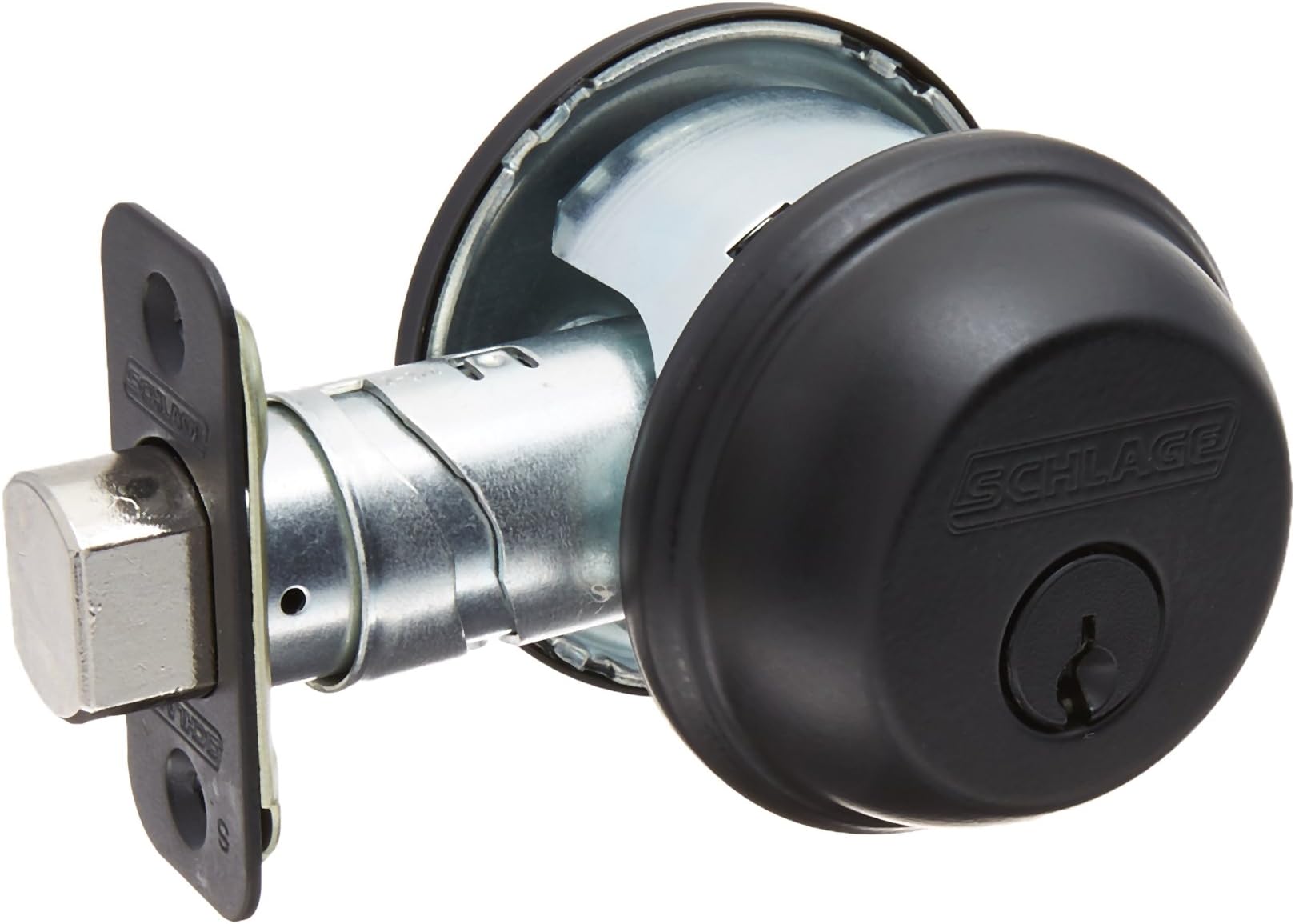 Schlage Lock Company, Matte Black Schlage B60n622k4 Single Cylinder ...
