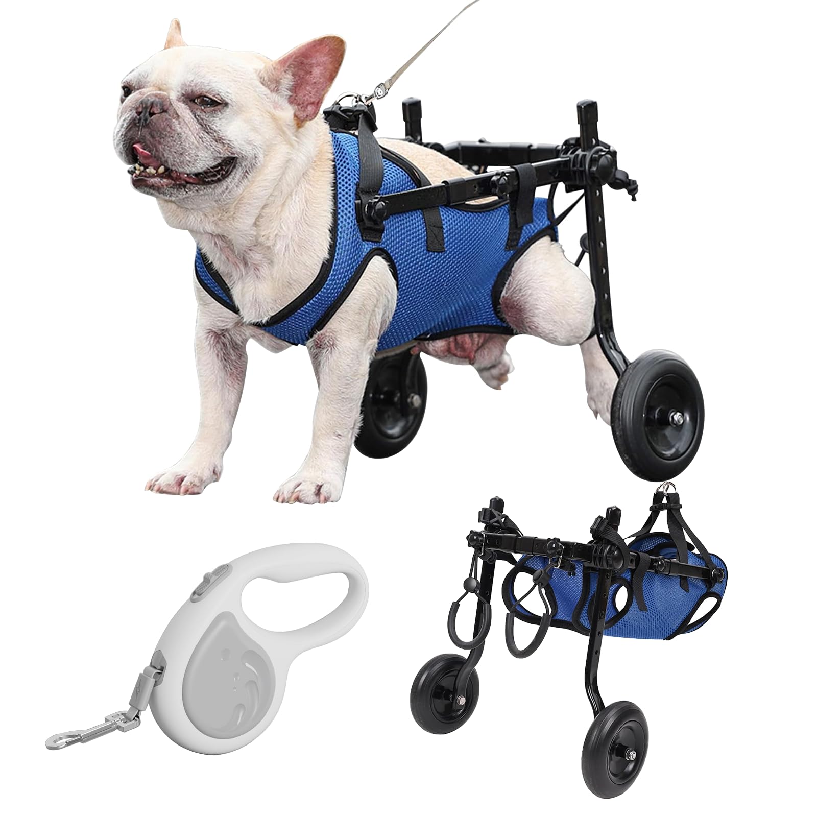 Amazon.com : Dog Wheelchair for Back Legs with Pet Traction Rope, Small ...