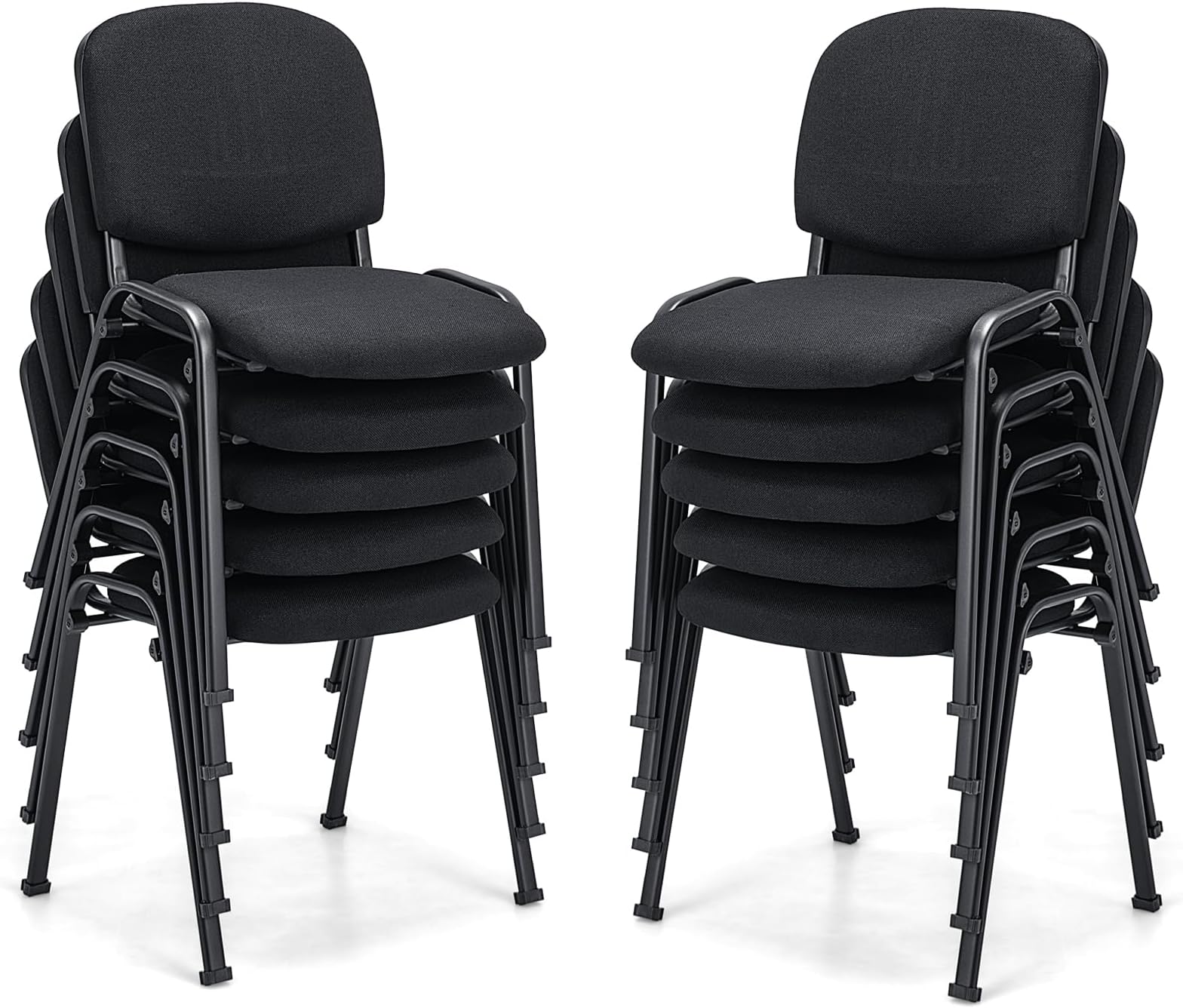Amazon.com: S AFSTAR Set of 10 Conference Chairs, Stackable Chairs with ...