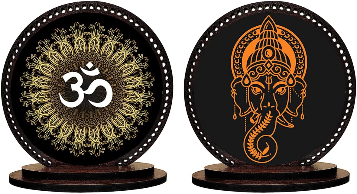 Om Symbol Acrylic Car Dashboard Idols Figurine Showpiece , by Vprint ...