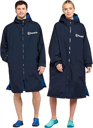 FREESPIRIT Unisex Aquarobe Pro Waterproof Jacket with Hood, Fleece ...