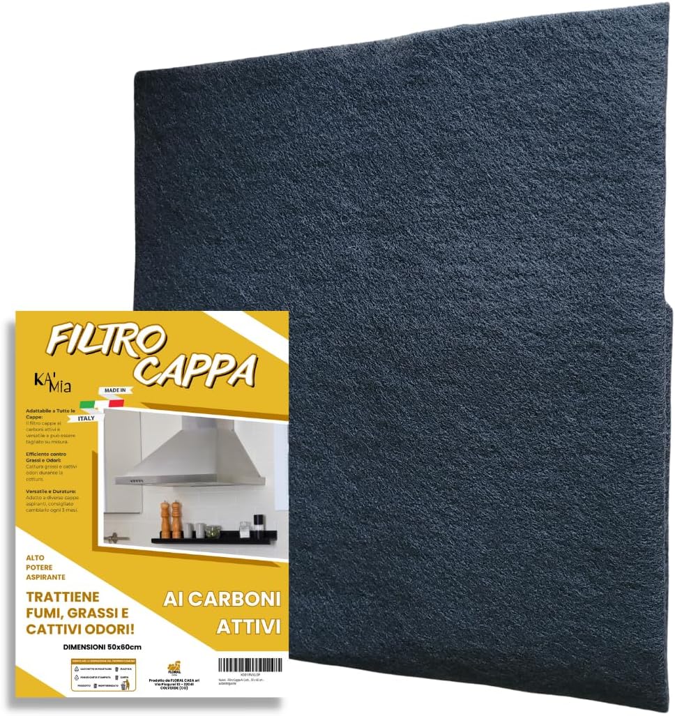 Filtro Cappa Ai Carboni Attivi - universale Adatto a Ogni Cappa ...