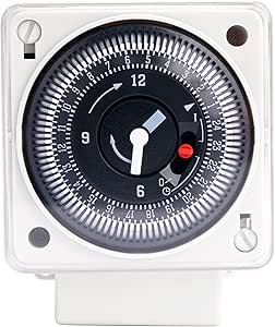 Mechanical Time Switch, 220-240V, 16A, 24 Hour Analog Mechanical Timer ...
