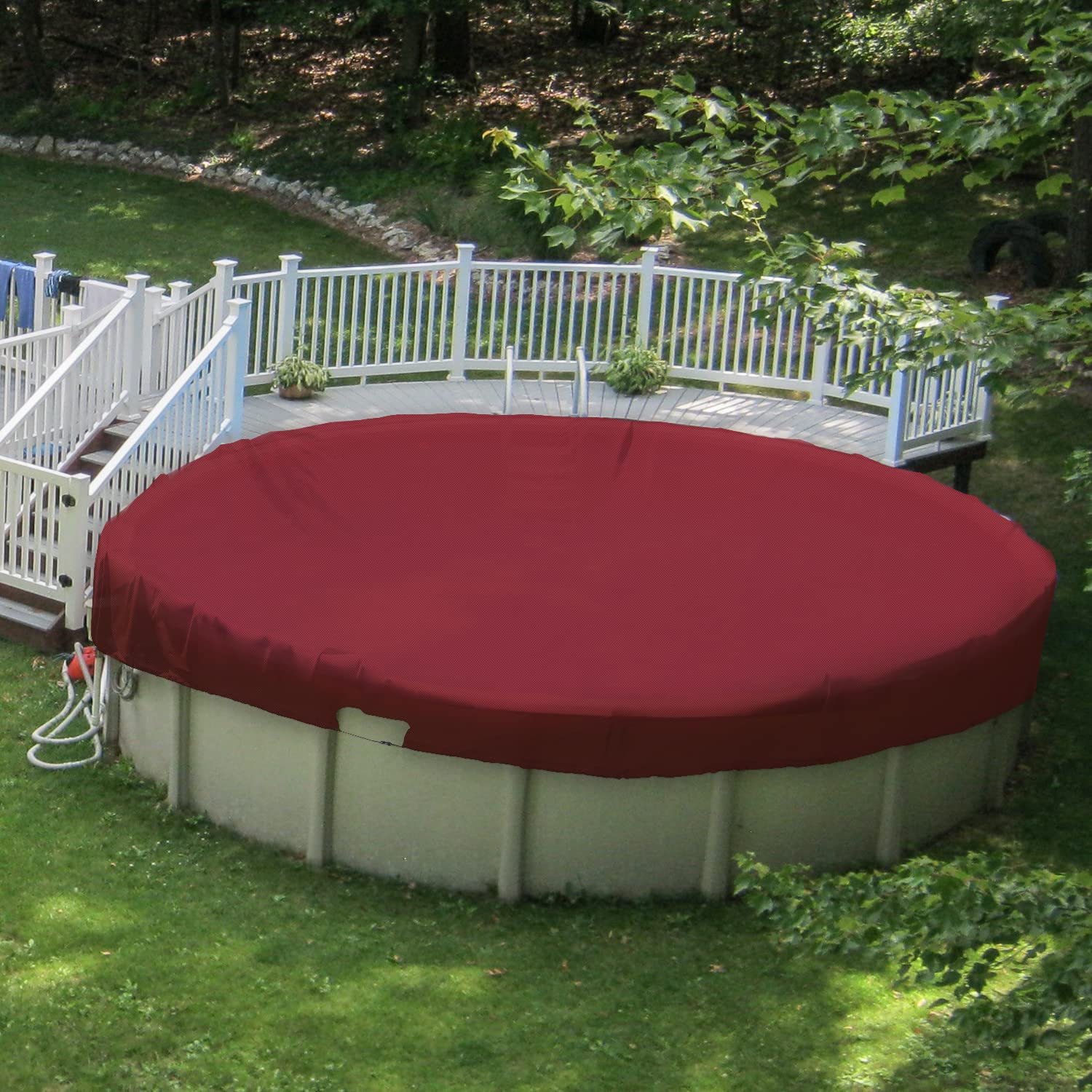 Amazon.com : Patio Paradise Round Pool Covers for 18' Above Ground ...
