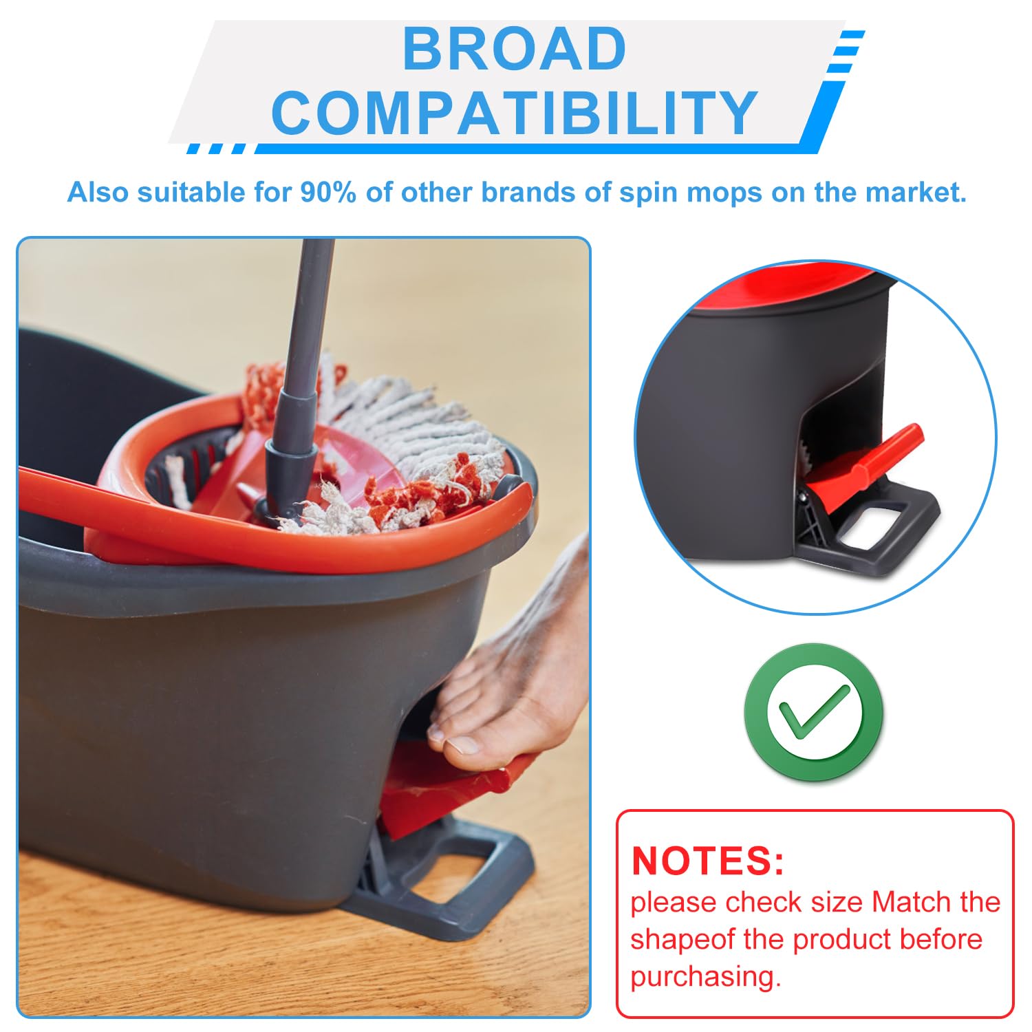 4pcs Spin Mop Replacement Parts, Spin Bucket Mop Clutch Bearing Gear ...