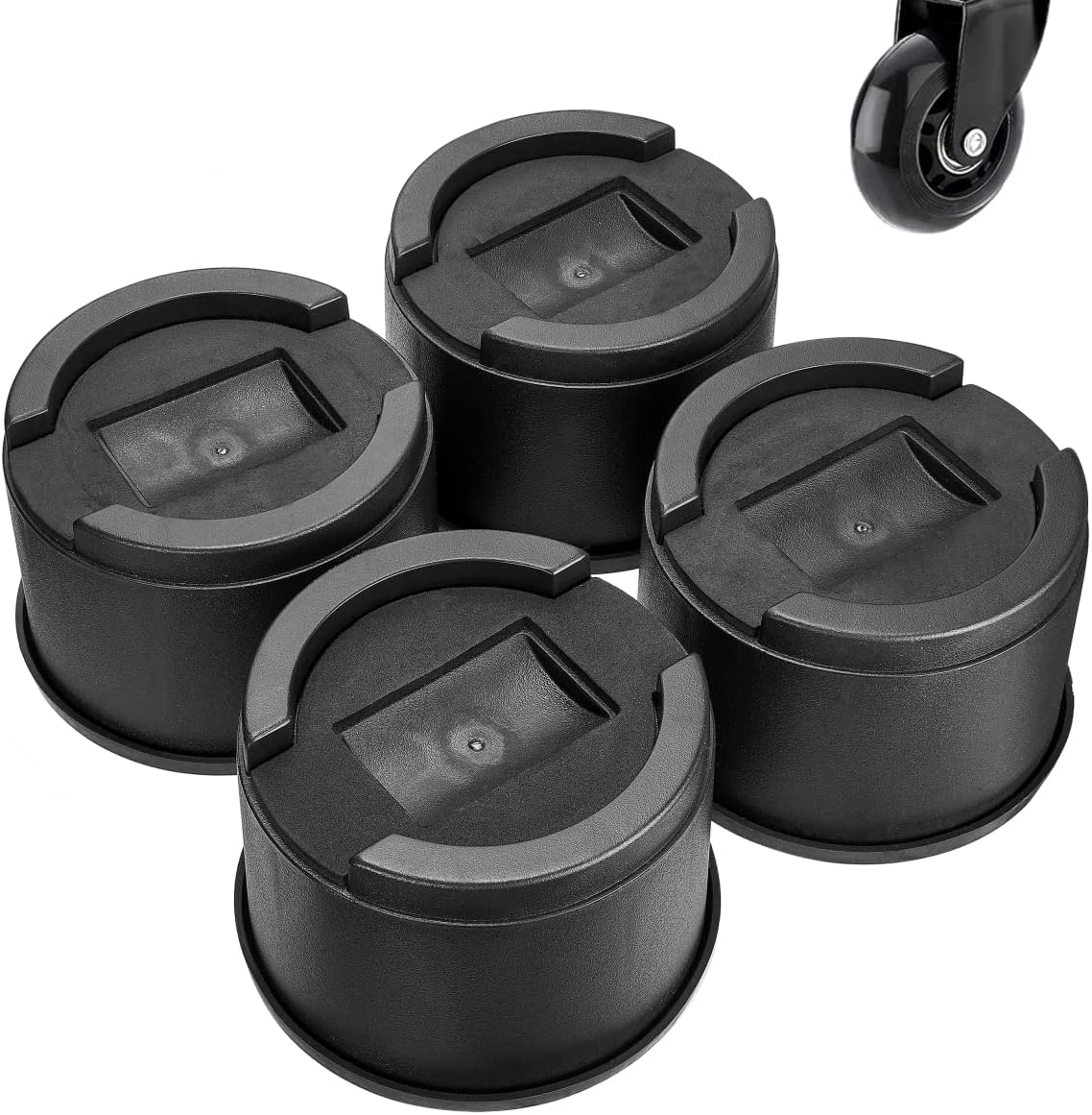 Nisorpa 4 Pack Bed Risers 3 Inch Heavy Duty Elephant Feet Chair Raiser ...