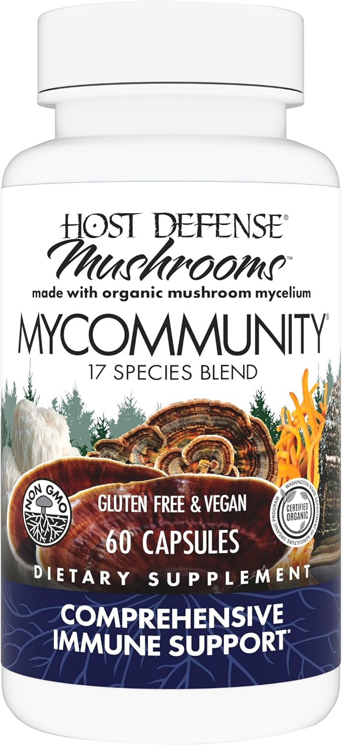 Host Defense MyCommunity Capsules - 17 Species Blend Mushroom ...