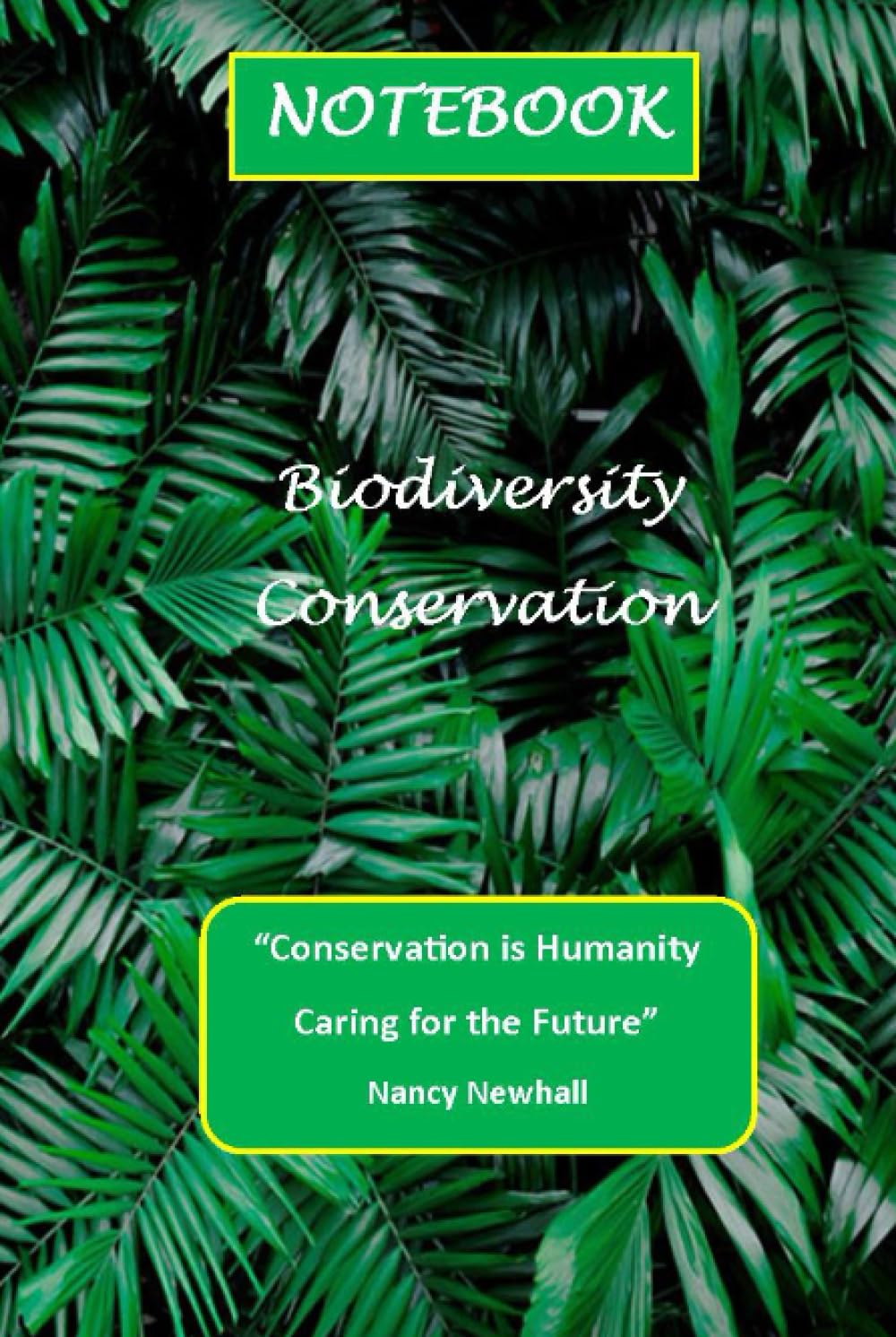 Notebook Biodiversity Conservation: Leo, Benny: Amazon.com: Books