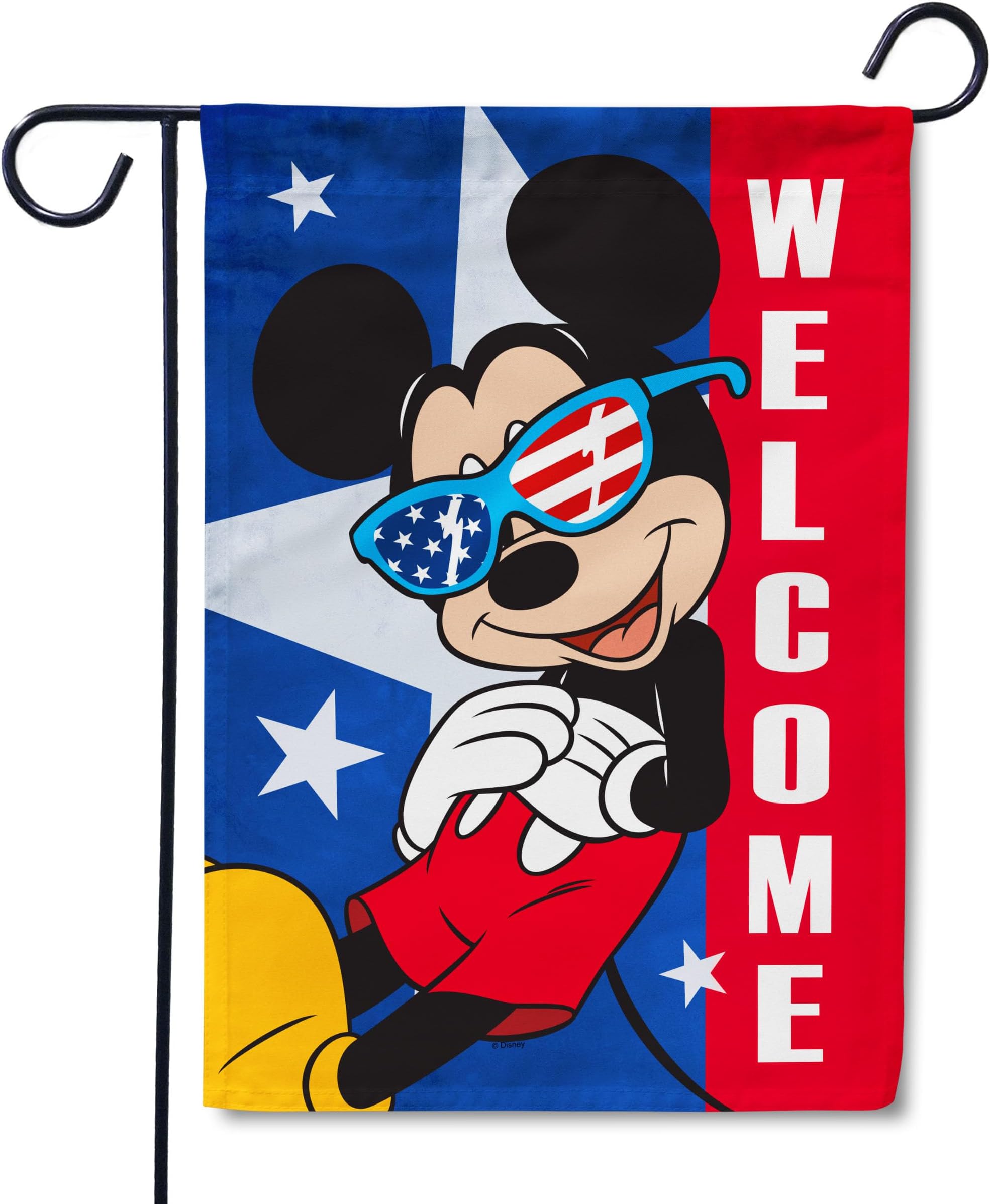 Amazon.com : Flagology.com, Disney Americana Mickey Mouse Welcome ...