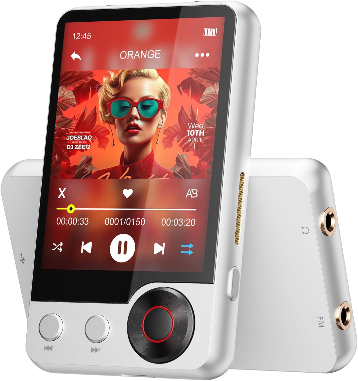 128GB MP3 Player with Boosted Bluetooth 5.3, Music Player Features HD ...