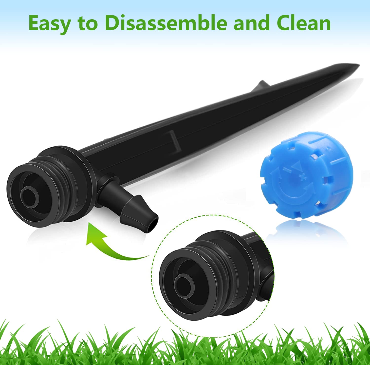 Adjustable Water Drippers 25-Pack Adjustable Drip Irrigation Emitters ...