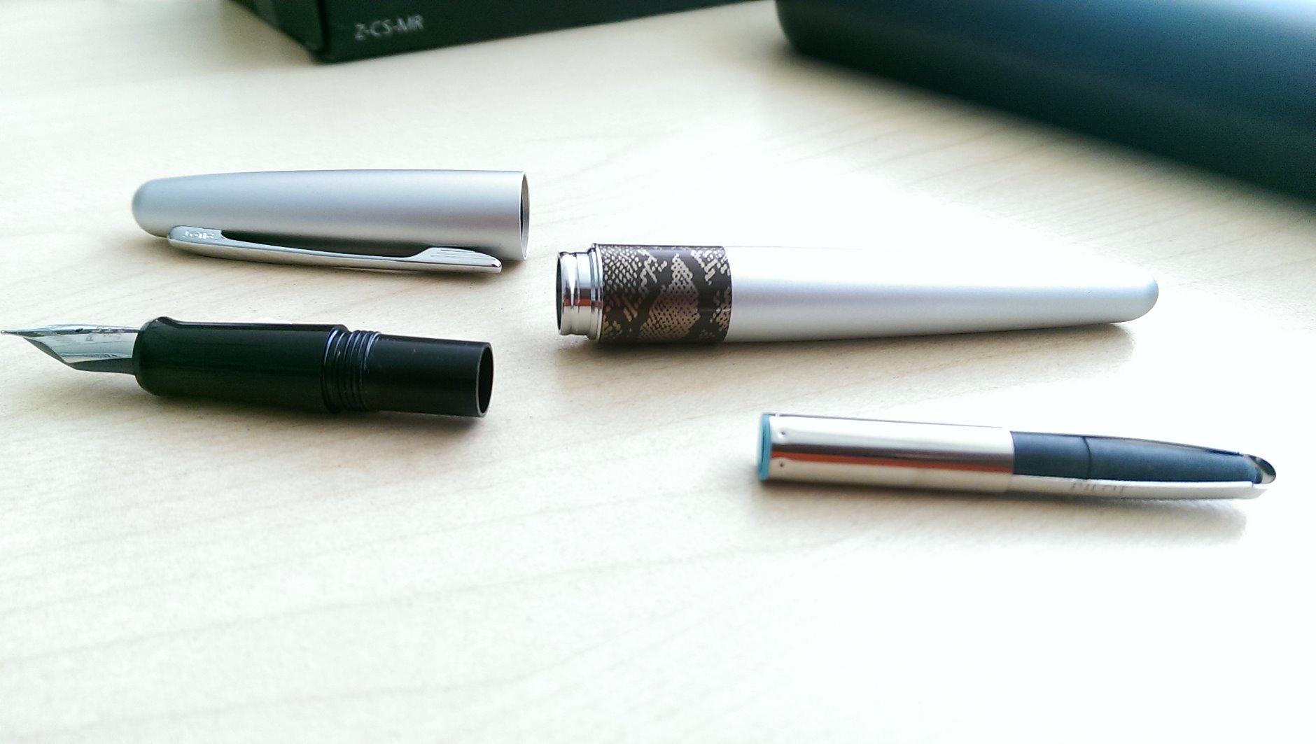 Pilot Python Design Body Fountain Pen (Medium Nib, Ink - Black ...