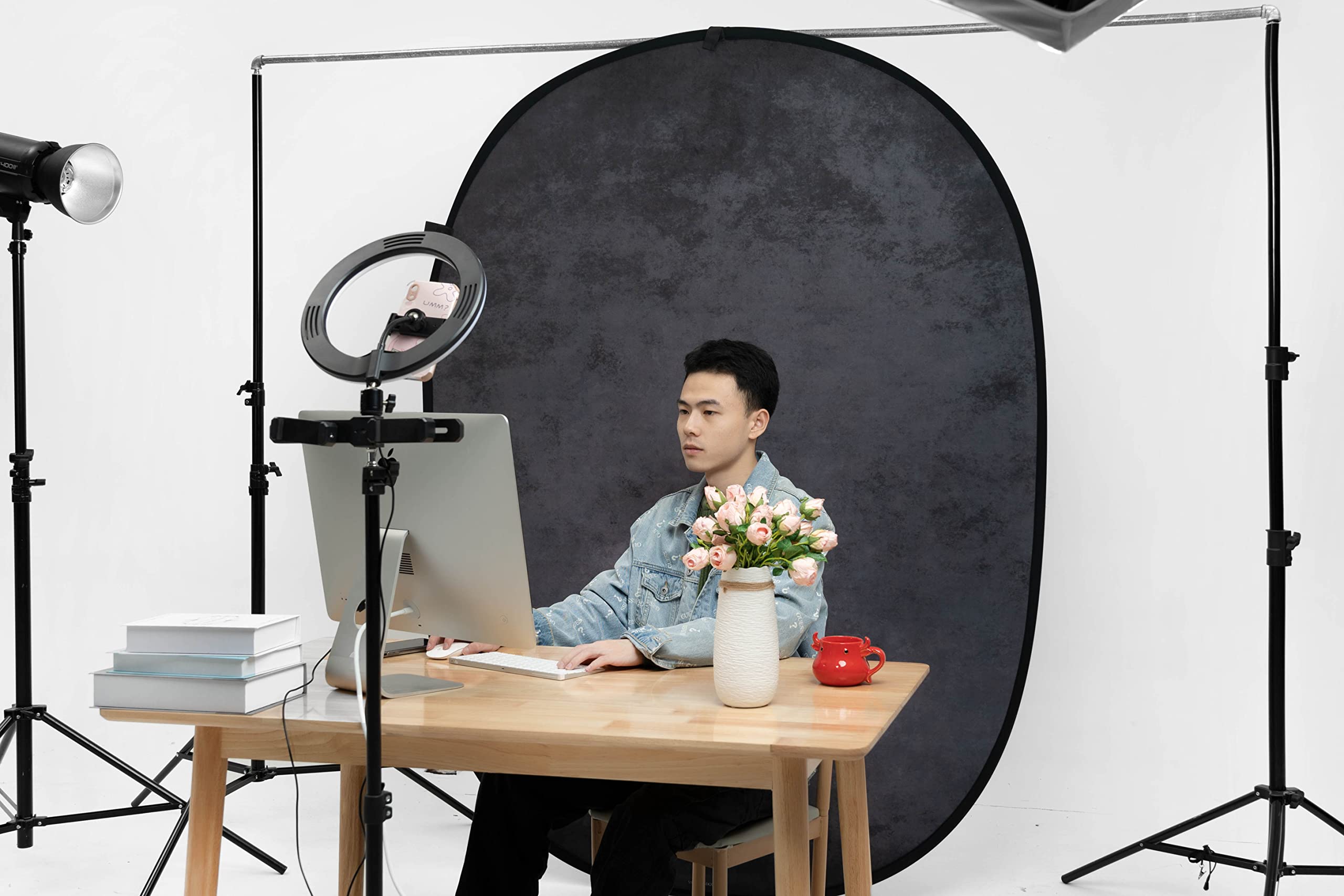 Kate Collapsible Backdrop Pop Up Photo Backdrops Grey Portable ...