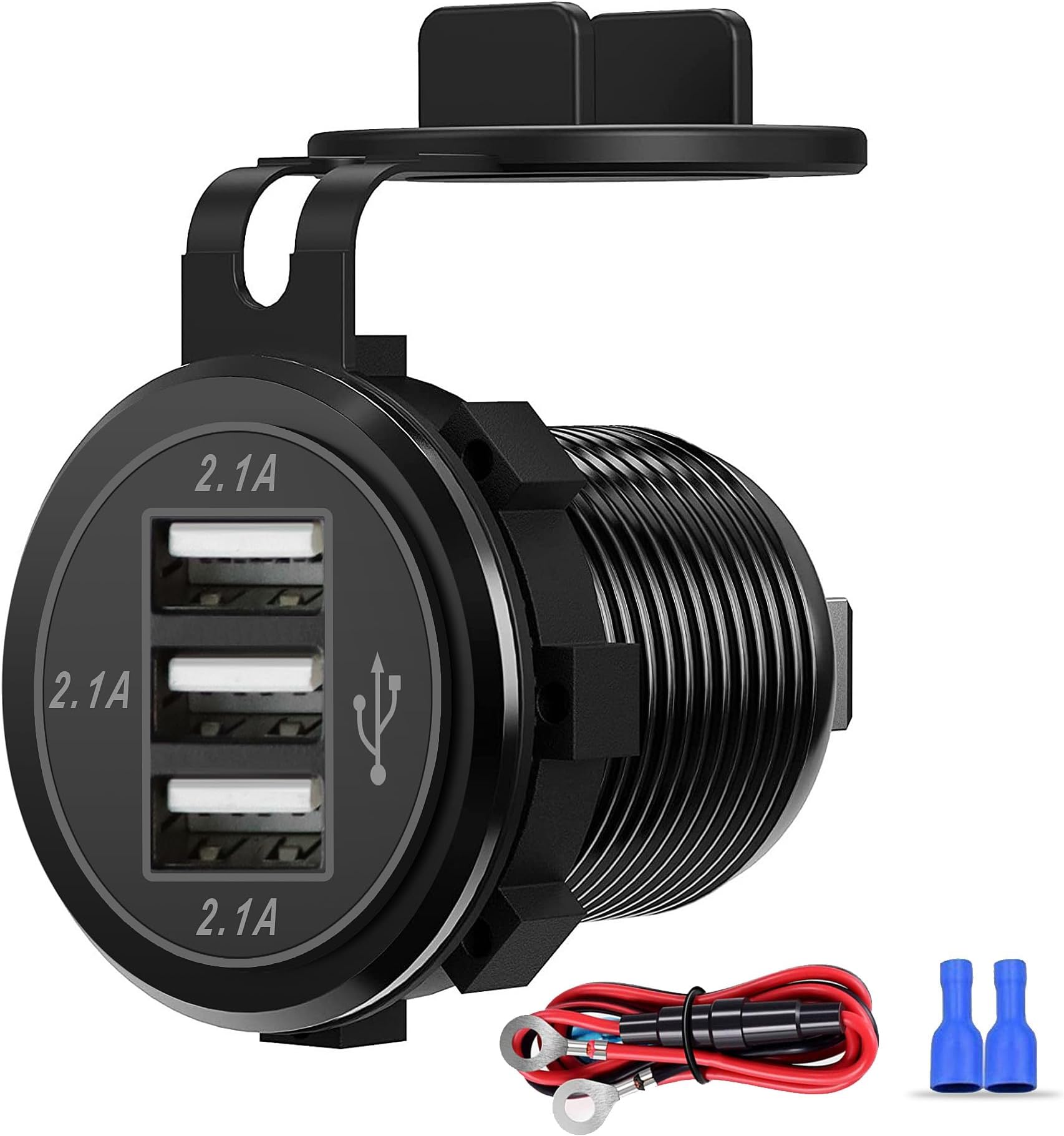 Amazon.com: Quick Charge 3.0 Car Charger, 12V/24V 35W QC3.0/2.0 USB ...
