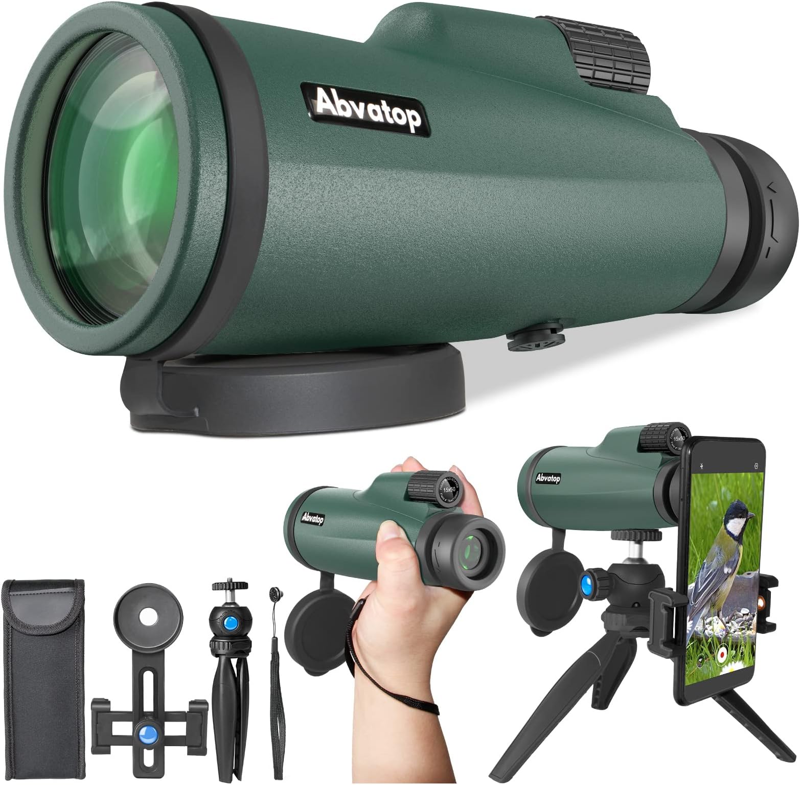 Amazon.com : 15x50 Monocular Telescope for Smartphone, Monoculars for ...