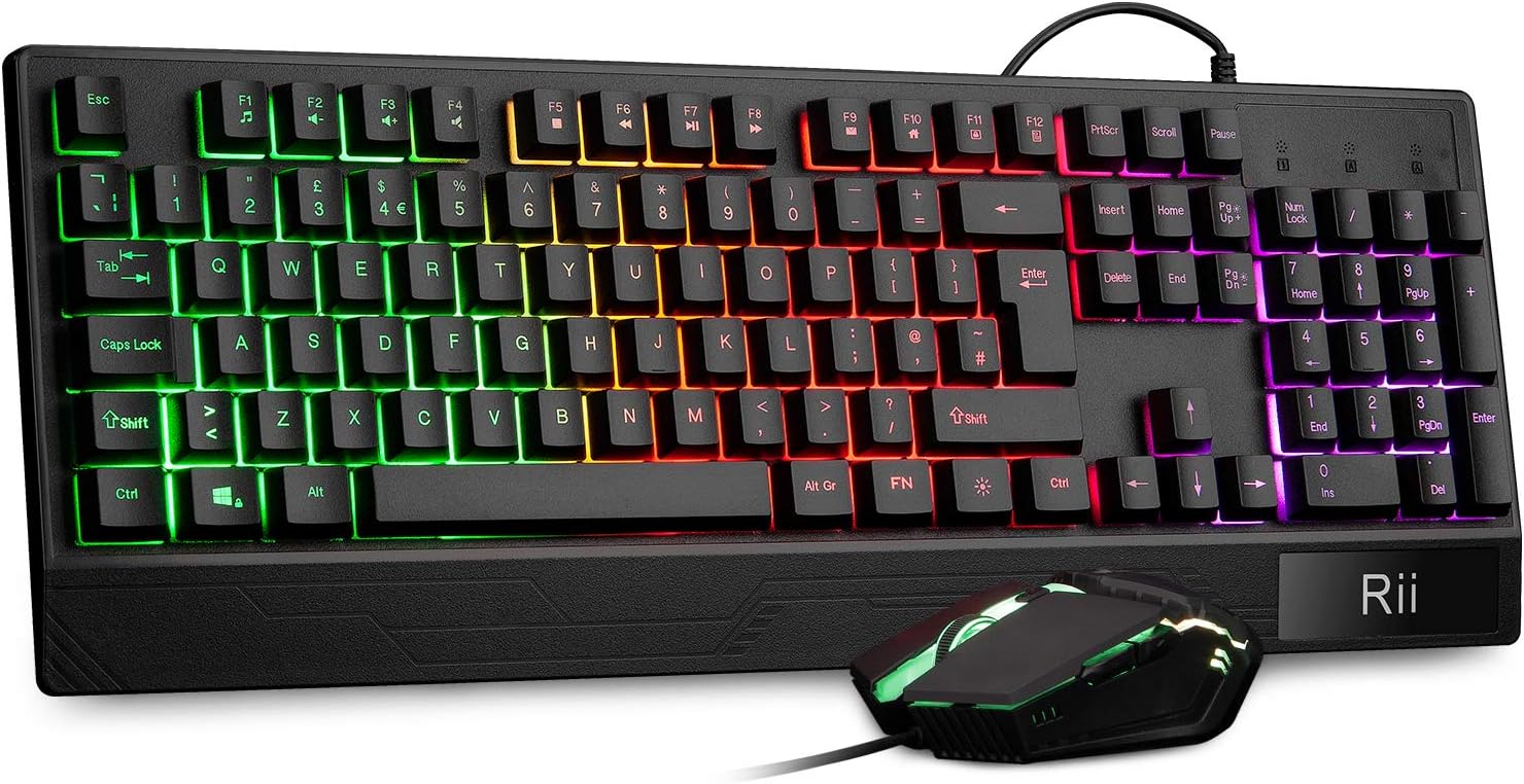 Jedel GK100 RGB Gaming Keyboard & Mouse Set : Amazon.co.uk: Computers ...