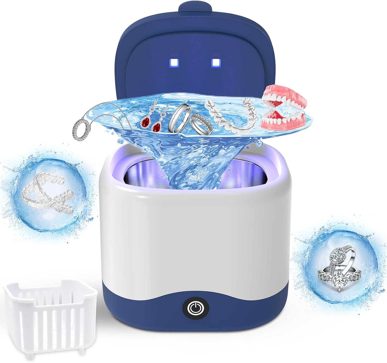 Amazon.com: Ultrasonic Cleaner for Dentures, Jewelry, Retainer, Mouth ...