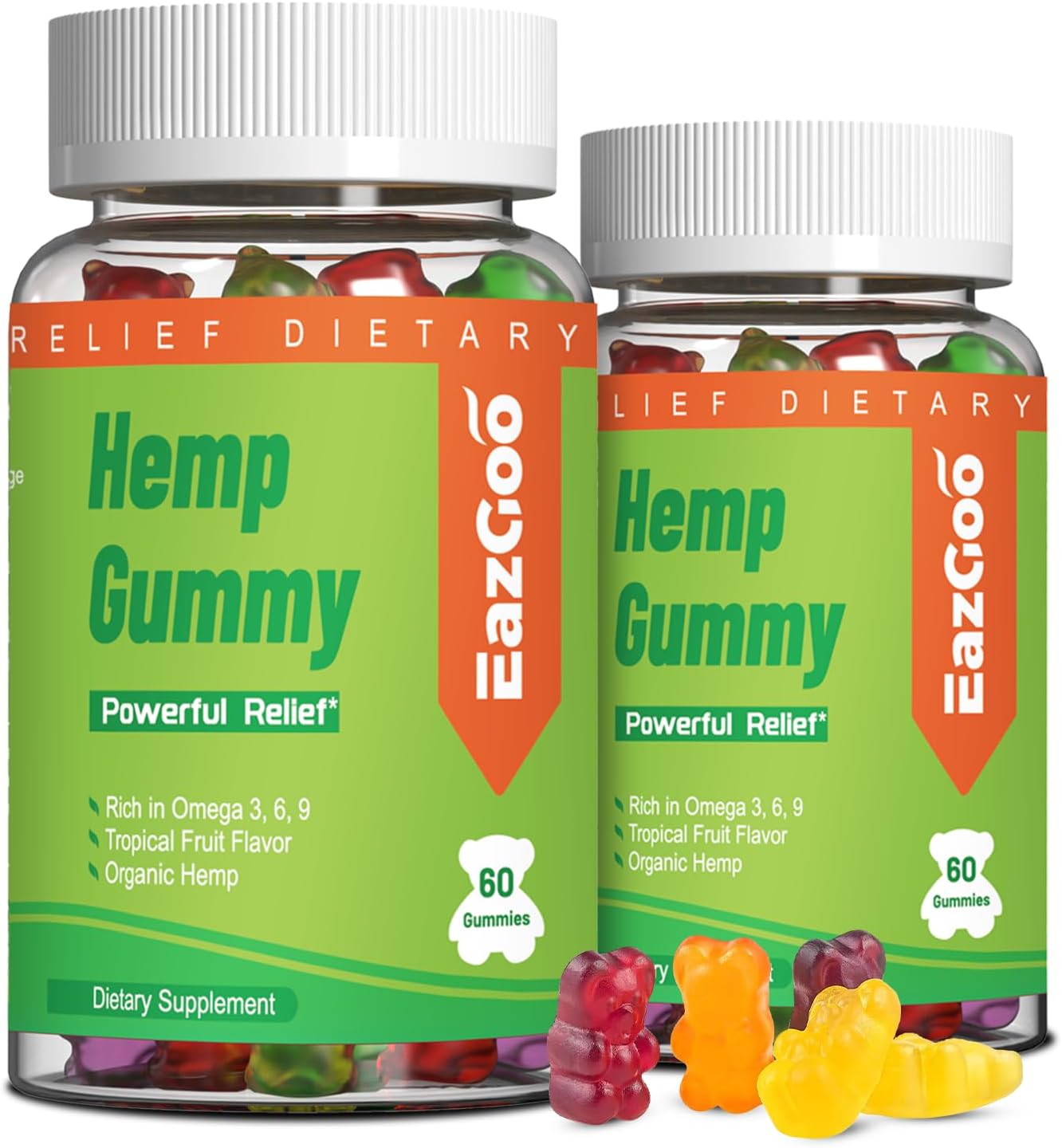 Amazon.com: Natural Hemp Gummies 2,000,000 XXL Extra Strength - Vegan ...