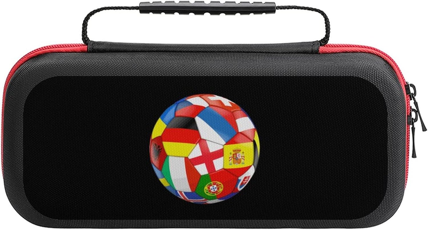 Fútbol de fútbol con banderas de Europa, funda de transporte de viaje ...