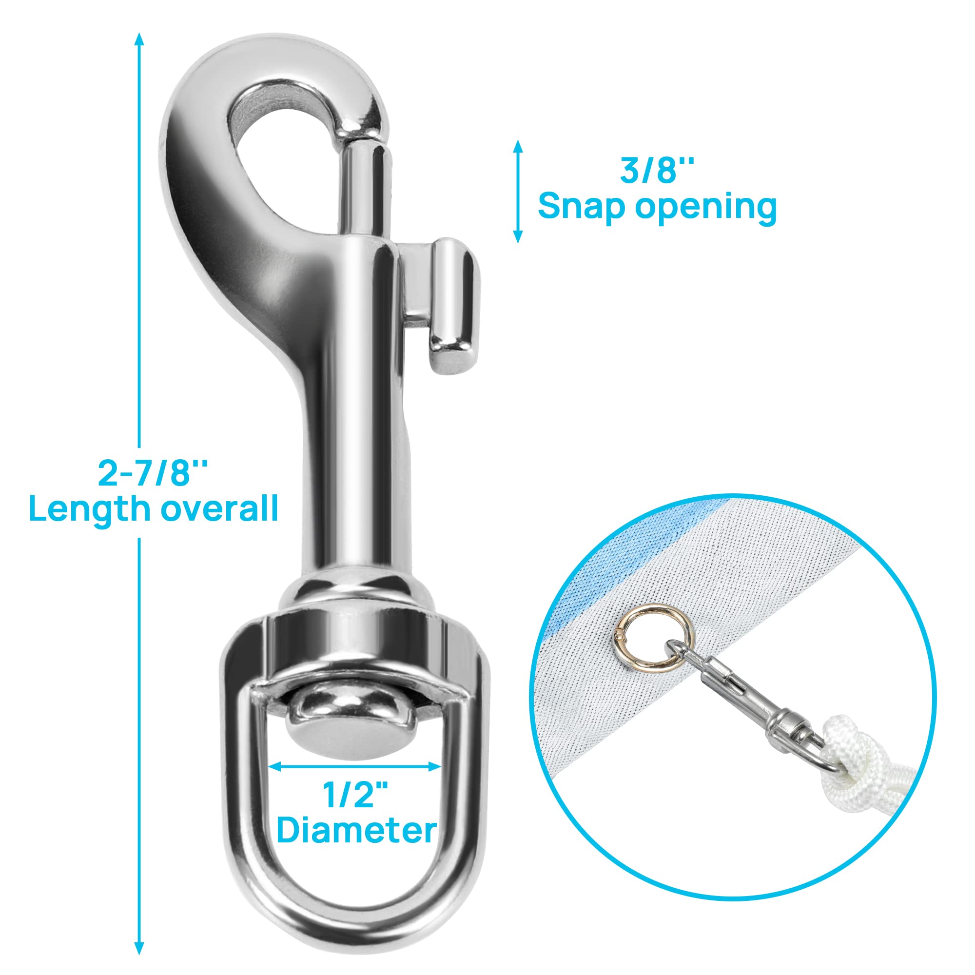 Snapklik.com : Flag Pole Parts Kit, 50Ft Flag Pole Rope Kit, Flagpole ...