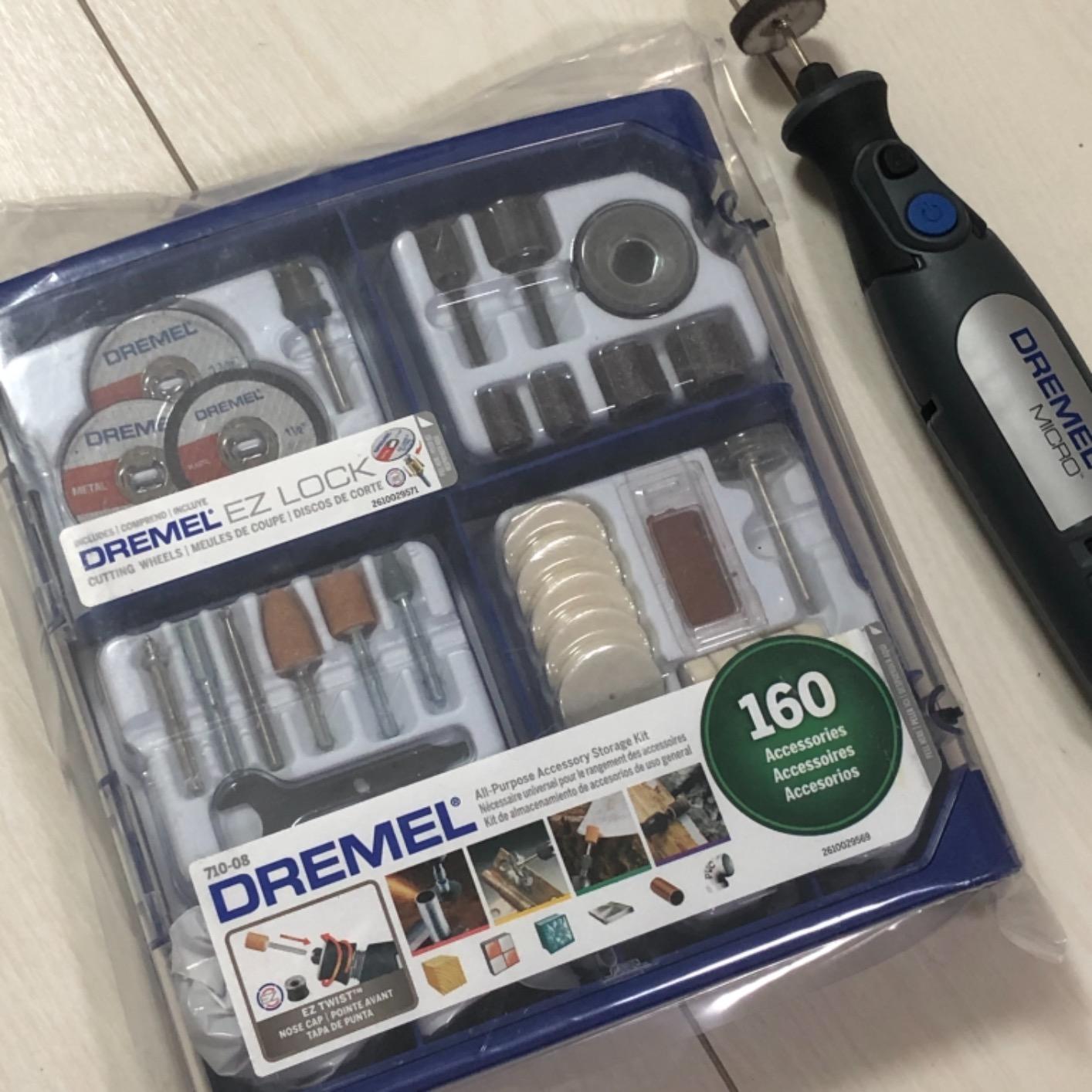 Amazon.co.jp: Dremel (ドレメル）710-08 All-Purpose Rotary Accessory Kit, 160 ...