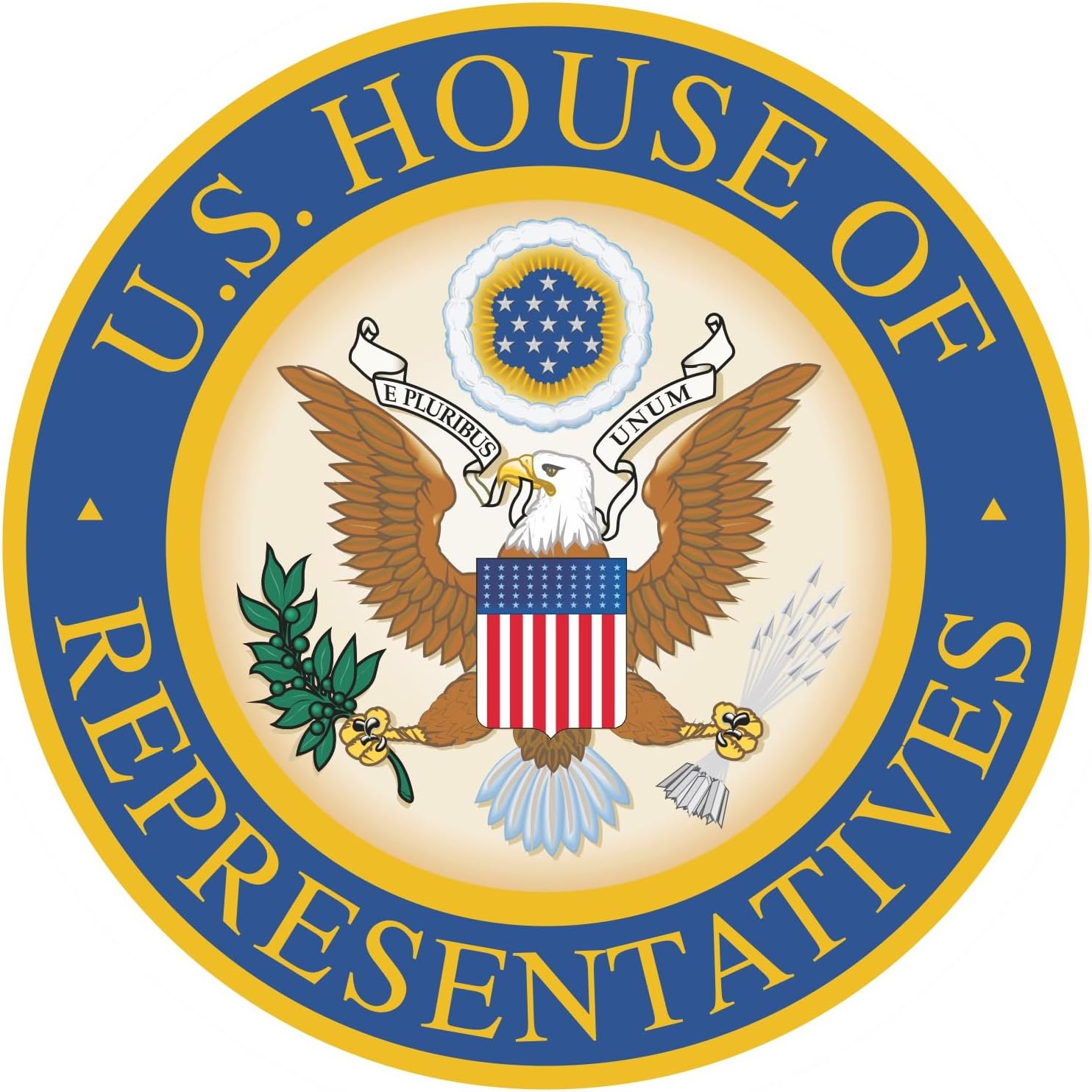 Amazon.com - 1x US House of Representatives Unofficial Great Seal - Car ...