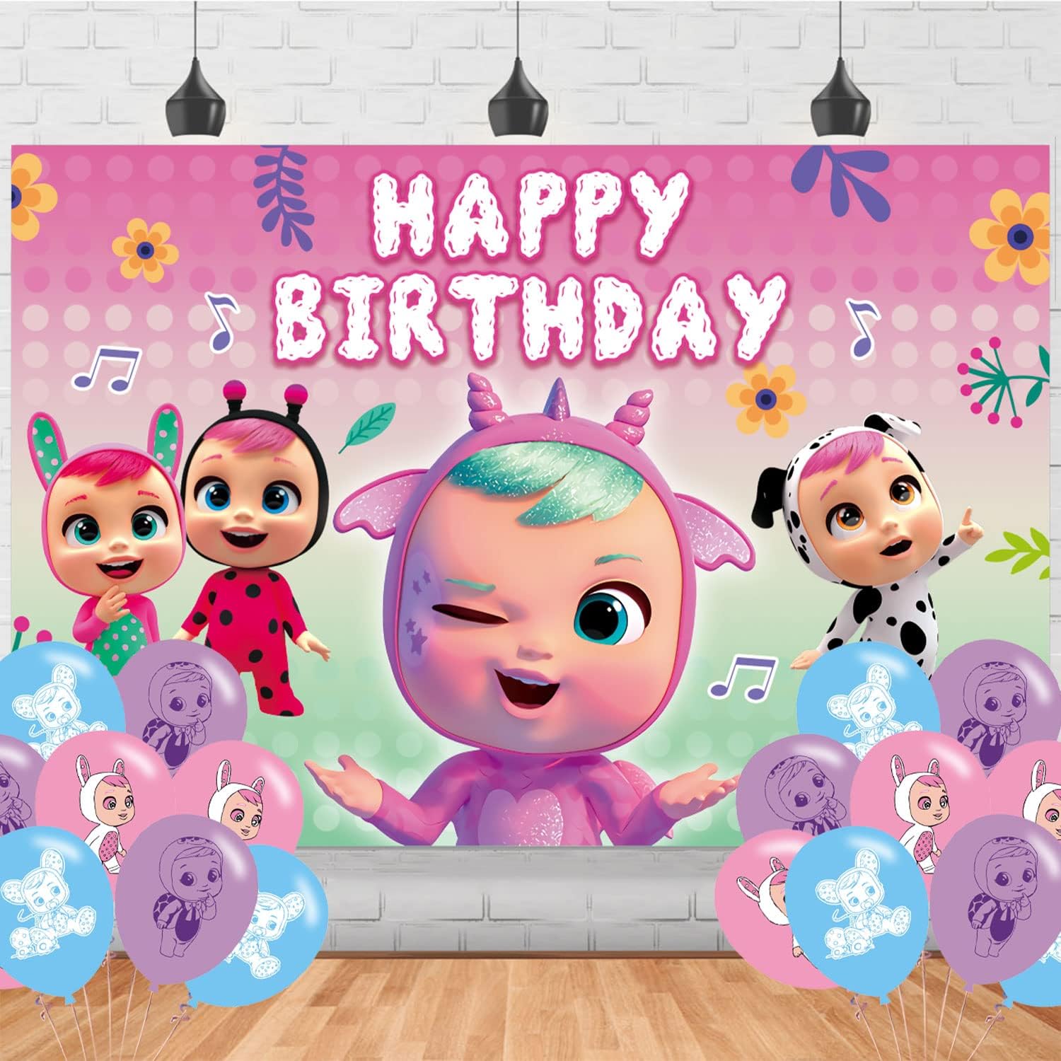 Amazon.com: Crying Baby Backdrop Birthday Banner for Baby Cry Birthday ...