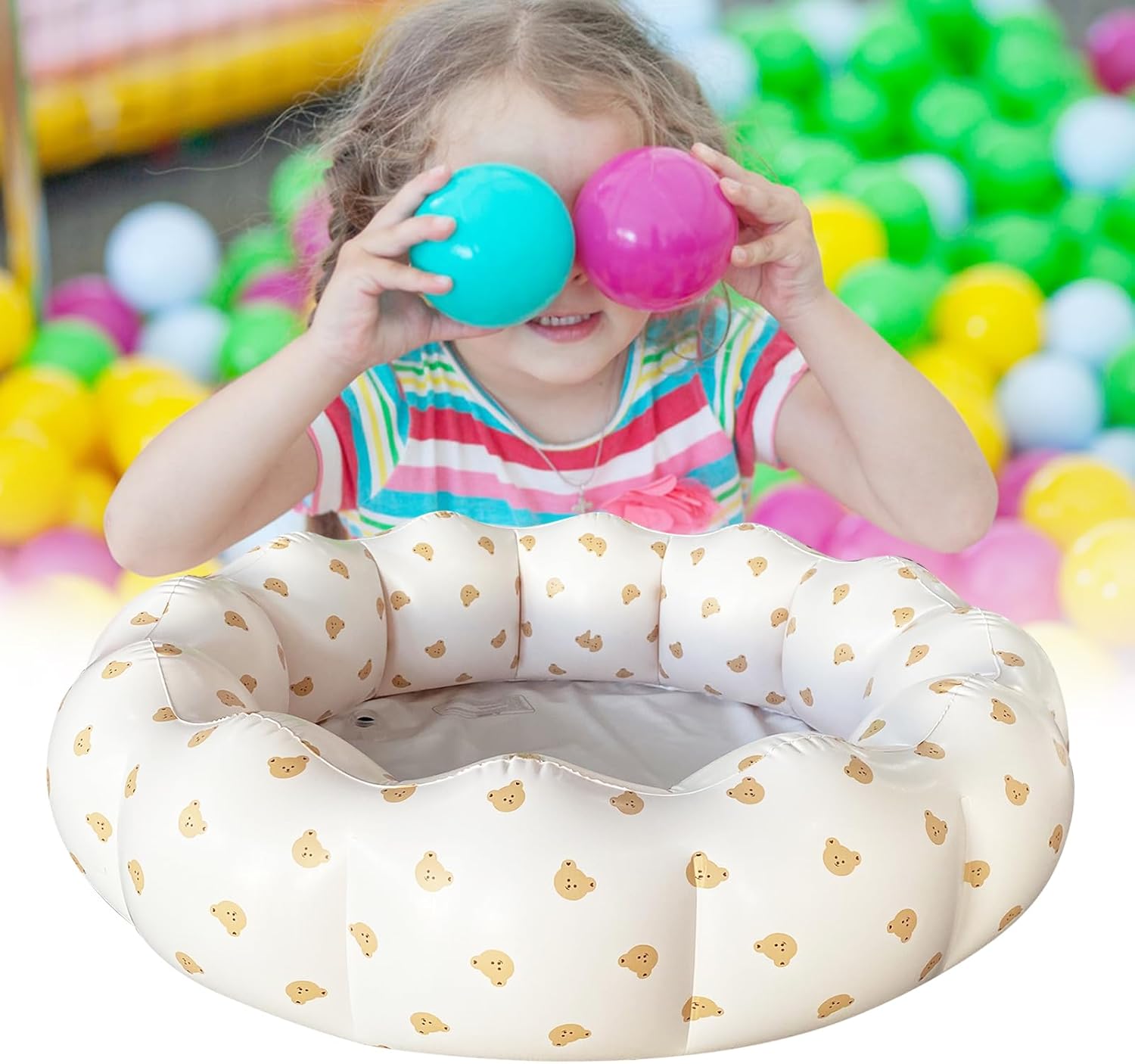 Amazon.com: RoamReady Inflatable Baby Kiddie Pool, Portable Swimming ...