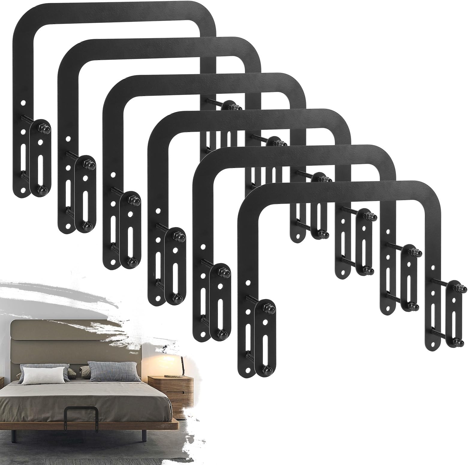 Amazon.com: Rasugarlary 6 Pcs Mattress Retainer Bar Keep Mattress ...