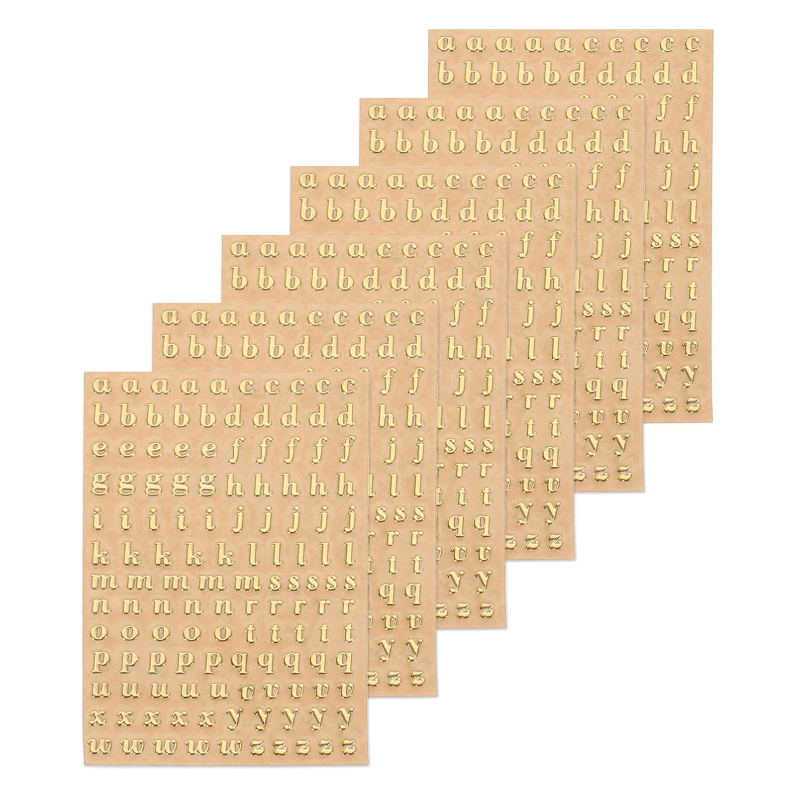 Amazon.com: MECCANIXITY 6 Sheets Letter Resin Stickers 3D Small A to Z ...