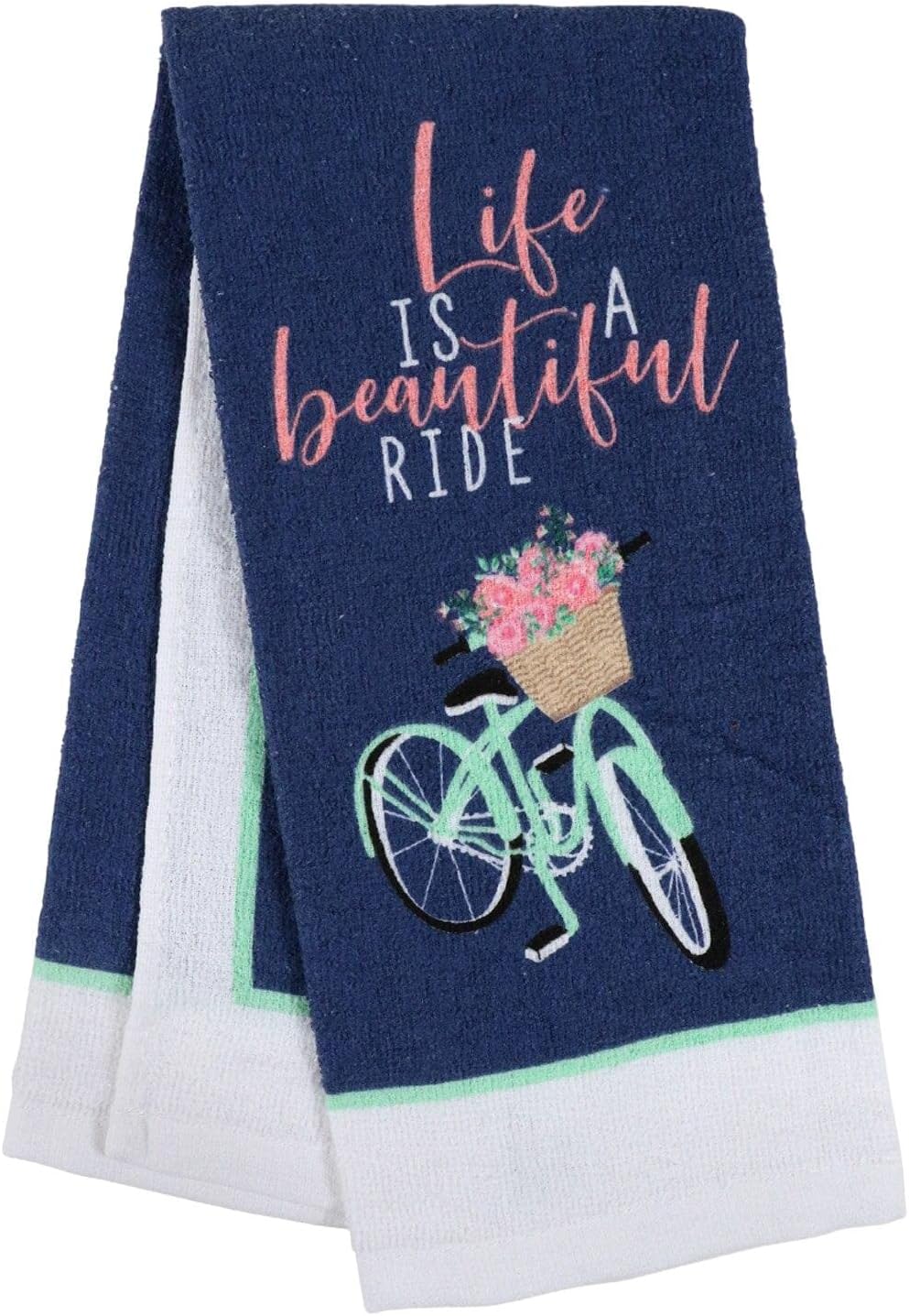 Amazon.com: Life is A Beautiful Ride Bicycle Flower Basket Print ...