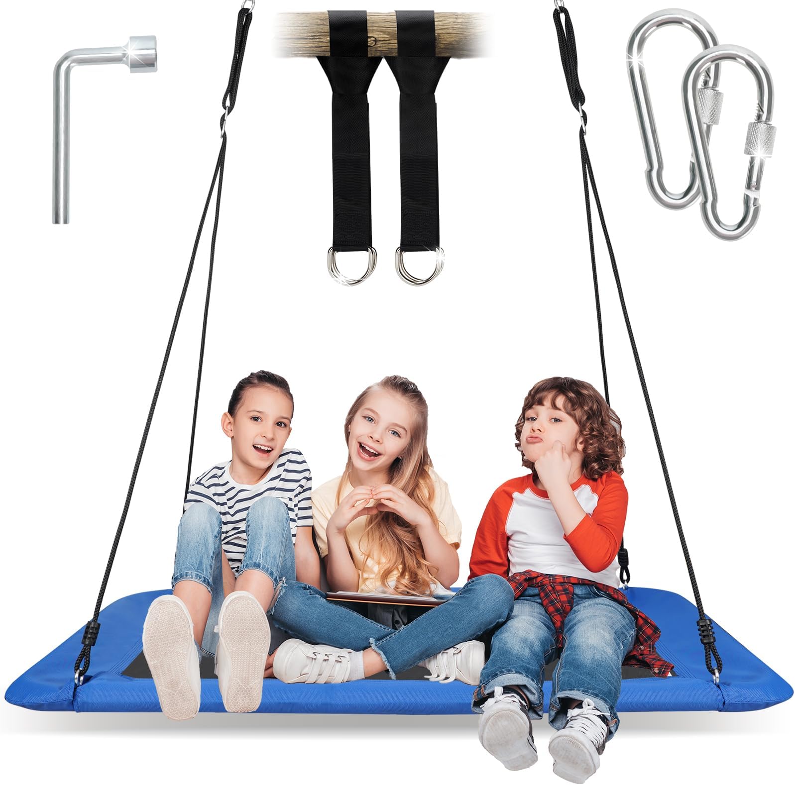 Amazon.com: Trekassy 700lbs 60" Rectangle Platform Tree Swing for Kids ...