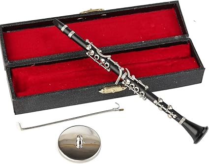 Amazon.com: Dselvgvu Miniature Clarinet with Stand and Case Mini ...