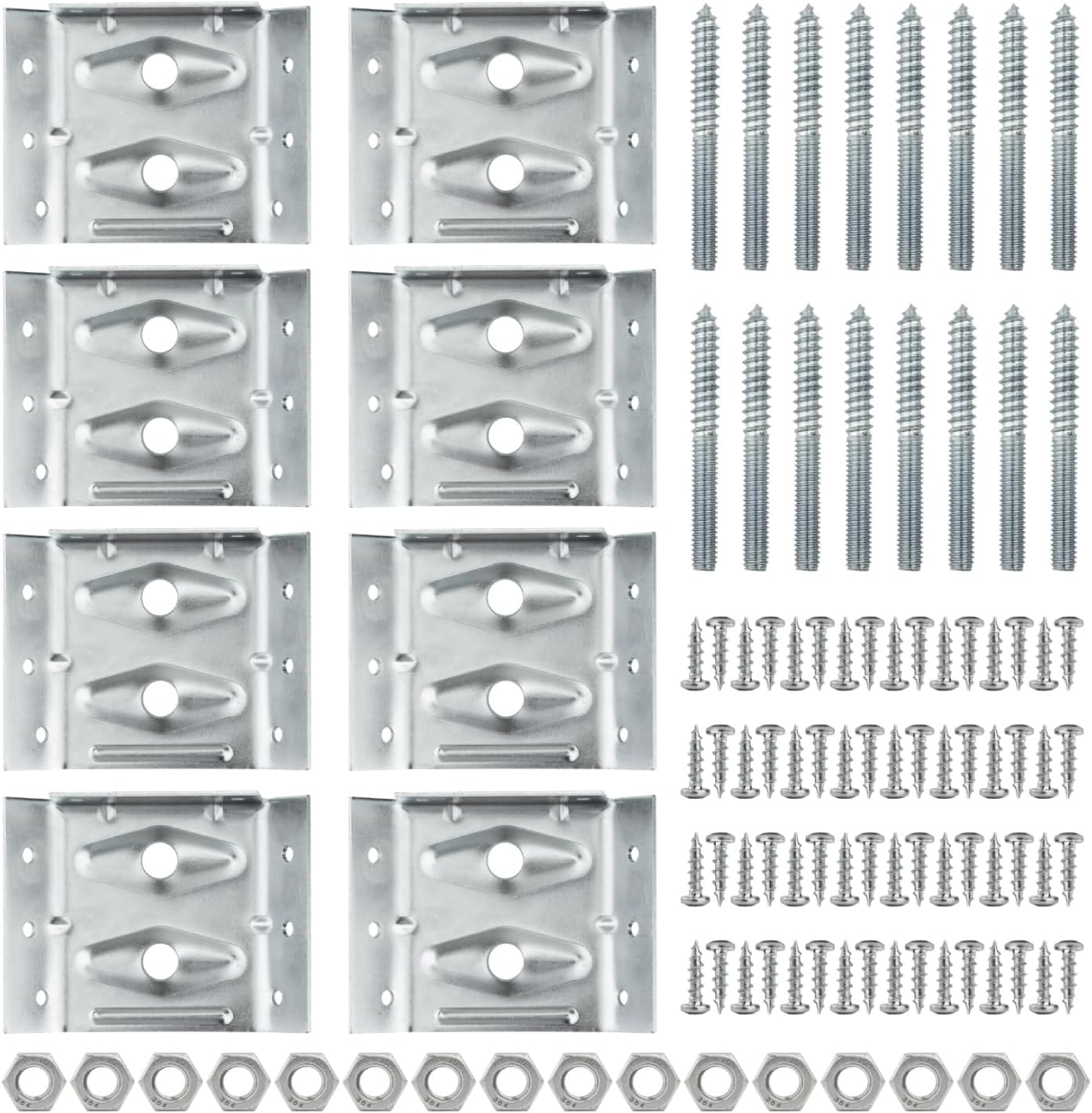 Amazon.com: POWERTEC Surface Mount Corner Brackets 8PK w/ Mounting ...