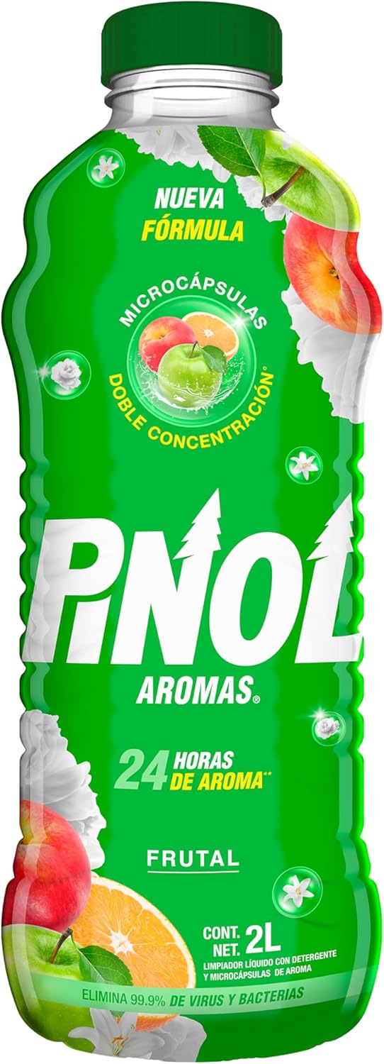 Limpiador Multiusos Antibacterial, Pinol Aromas, Frutal, 2 Litros ...