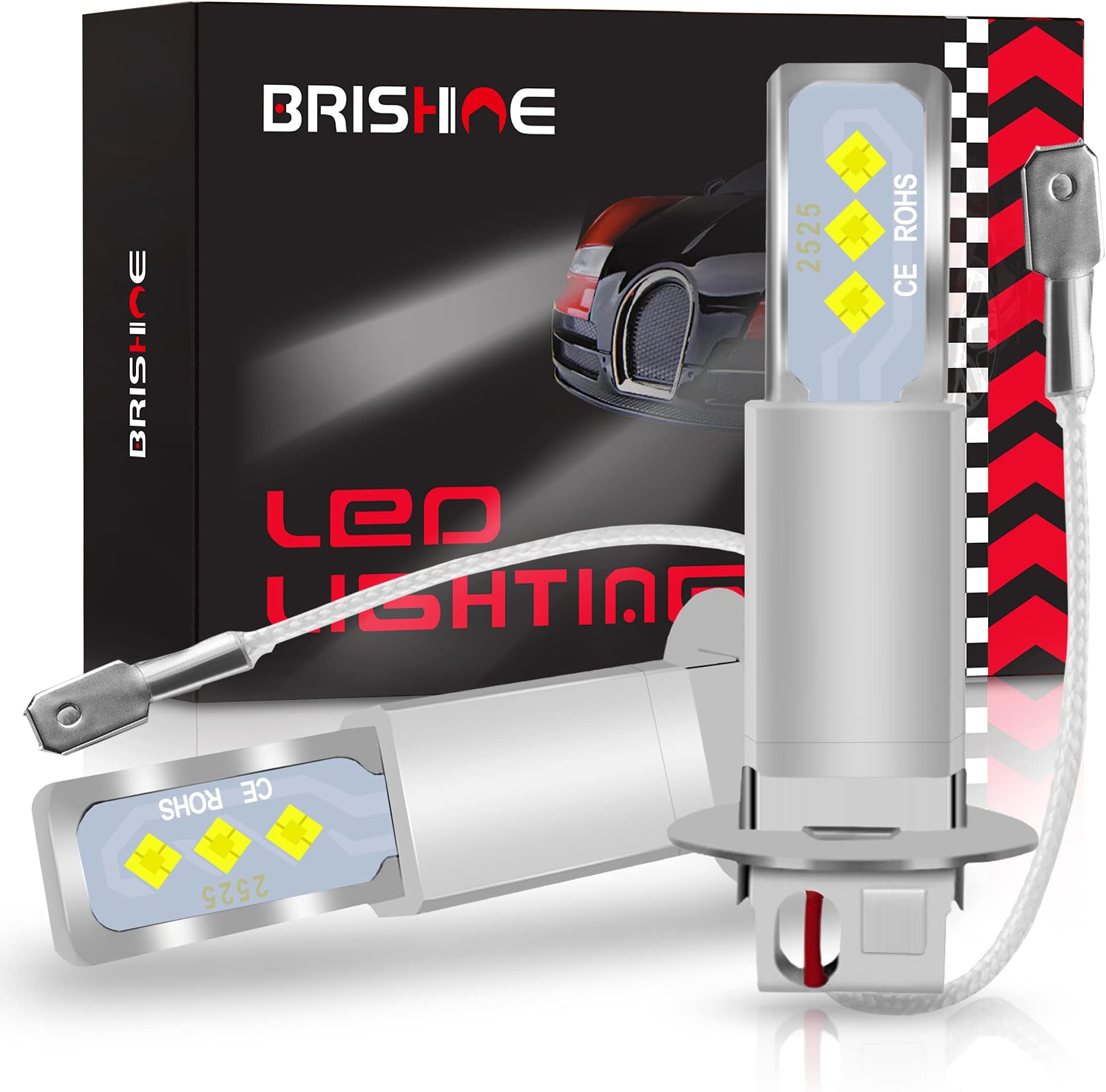 Amazon.com: BRISHINE 889 881 LED Fog Light Bulbs 6000K Xenon White ...