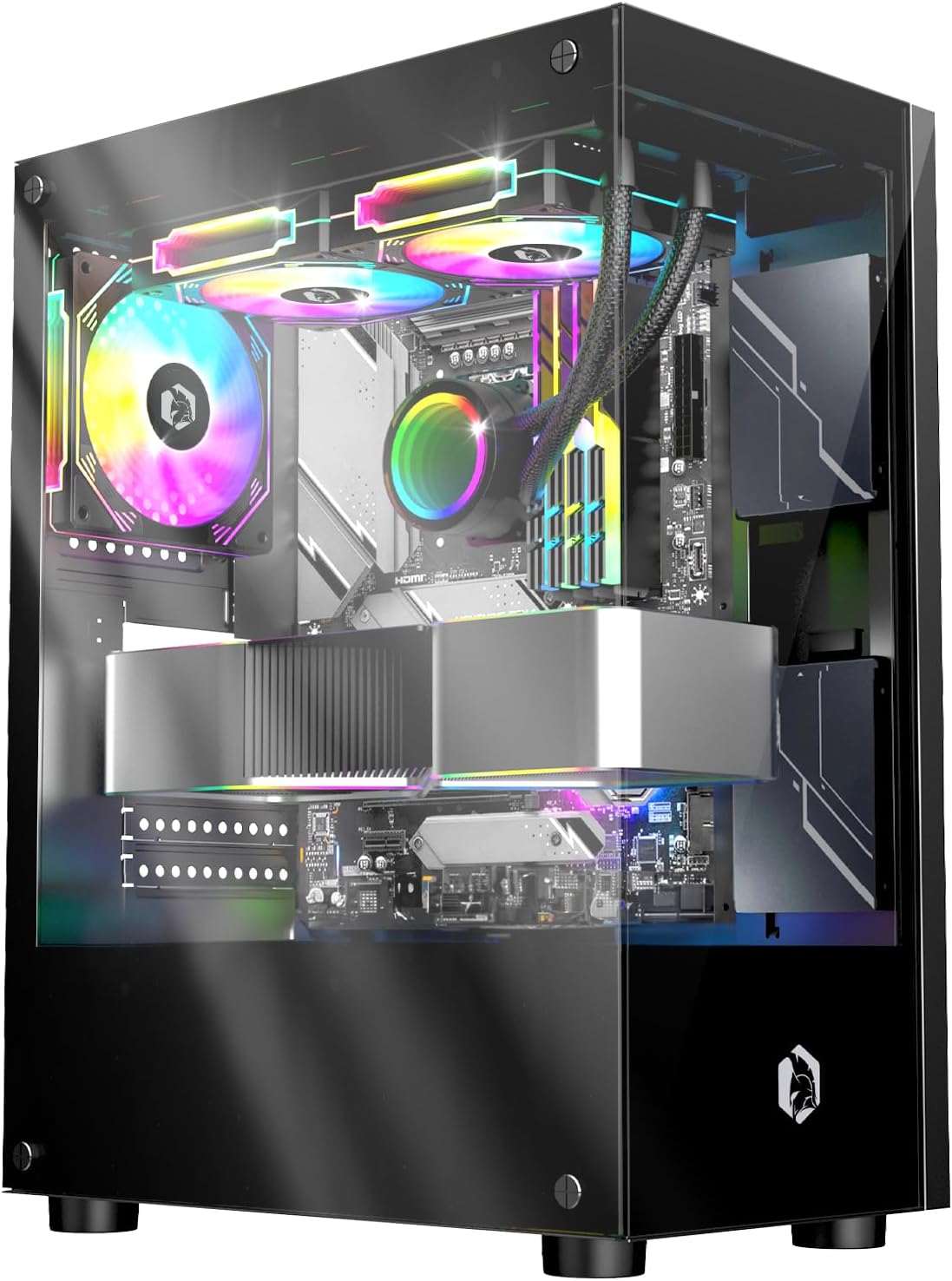 EMPIRE GAMING - Case PC da Gioco Diamond ARGB Mid-Tower ATX e ITX ...