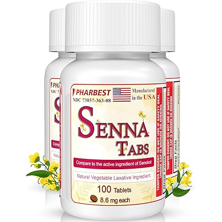 Amazon.com: Senna Laxative 600 Tablets by GenCare – Senna 8.6mg Tablets ...