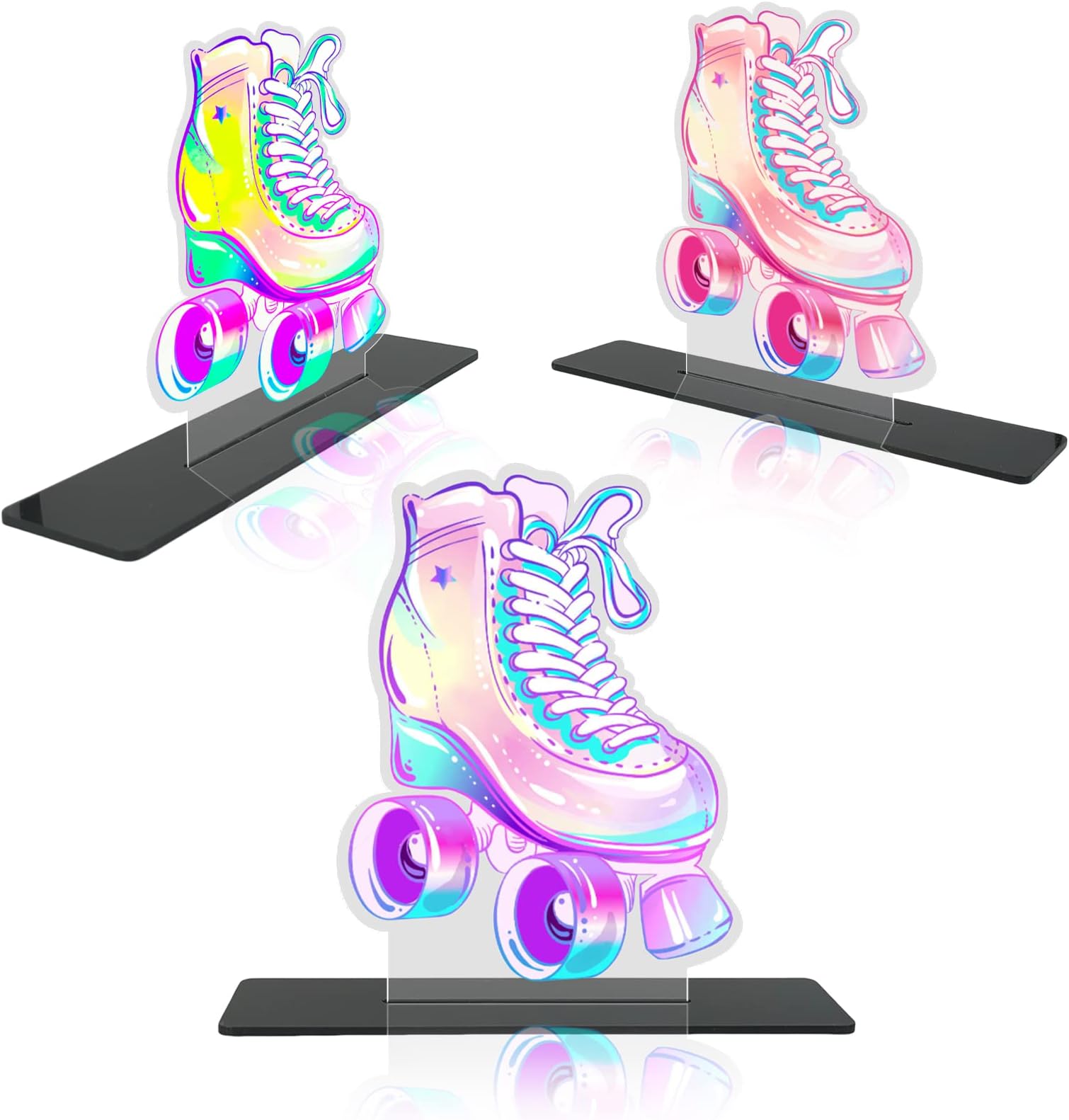 Amazon.com: Roller Skates Table Centerpieces Table Toppers Retro Hip ...