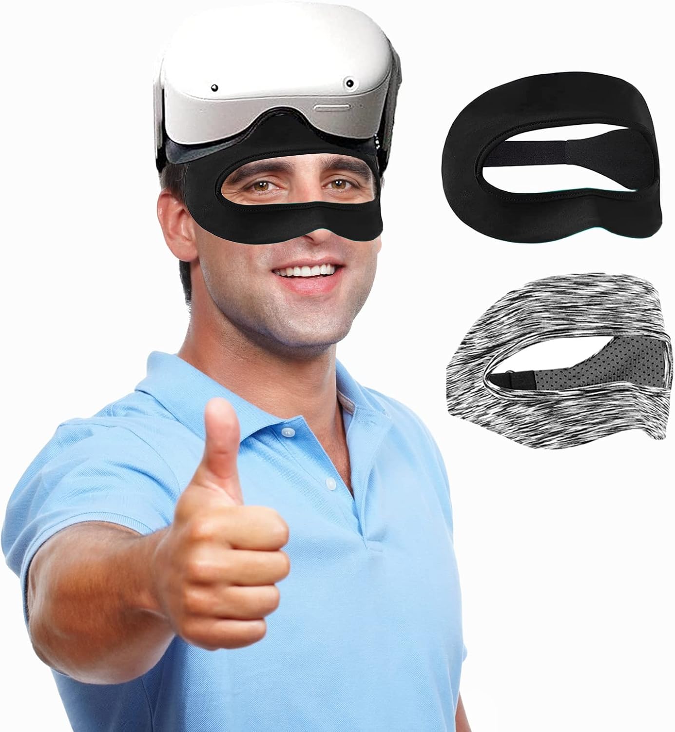 Amazon.com: VR Masks Sweat Band for Oculus Quest 2 Accessories, VR Eye ...