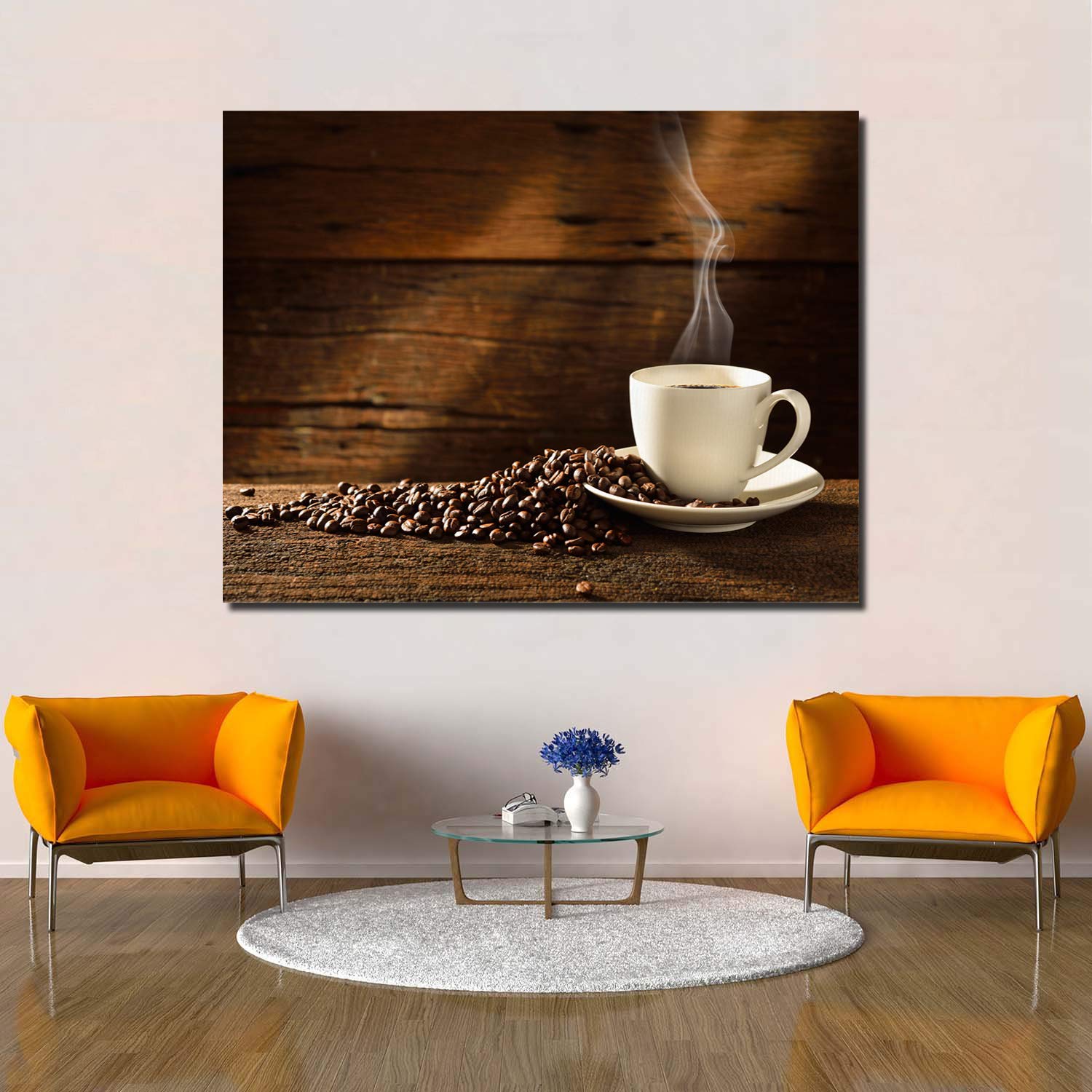Lienzo De Café Para Pared Tazas De Café Vintage Brunch Pintura