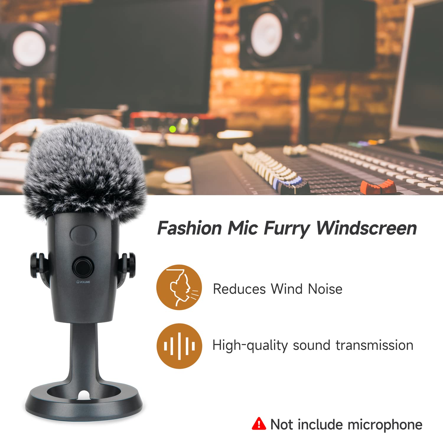 Snapklik.com : WIBOND Blue Yeti Nano Pop Filter Professional Furry ...