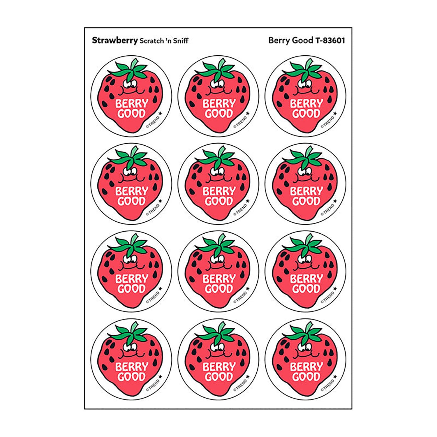 Amazon.com: Trend Berry Good/Strawberry Scented Stickers, Pack of 24 ...