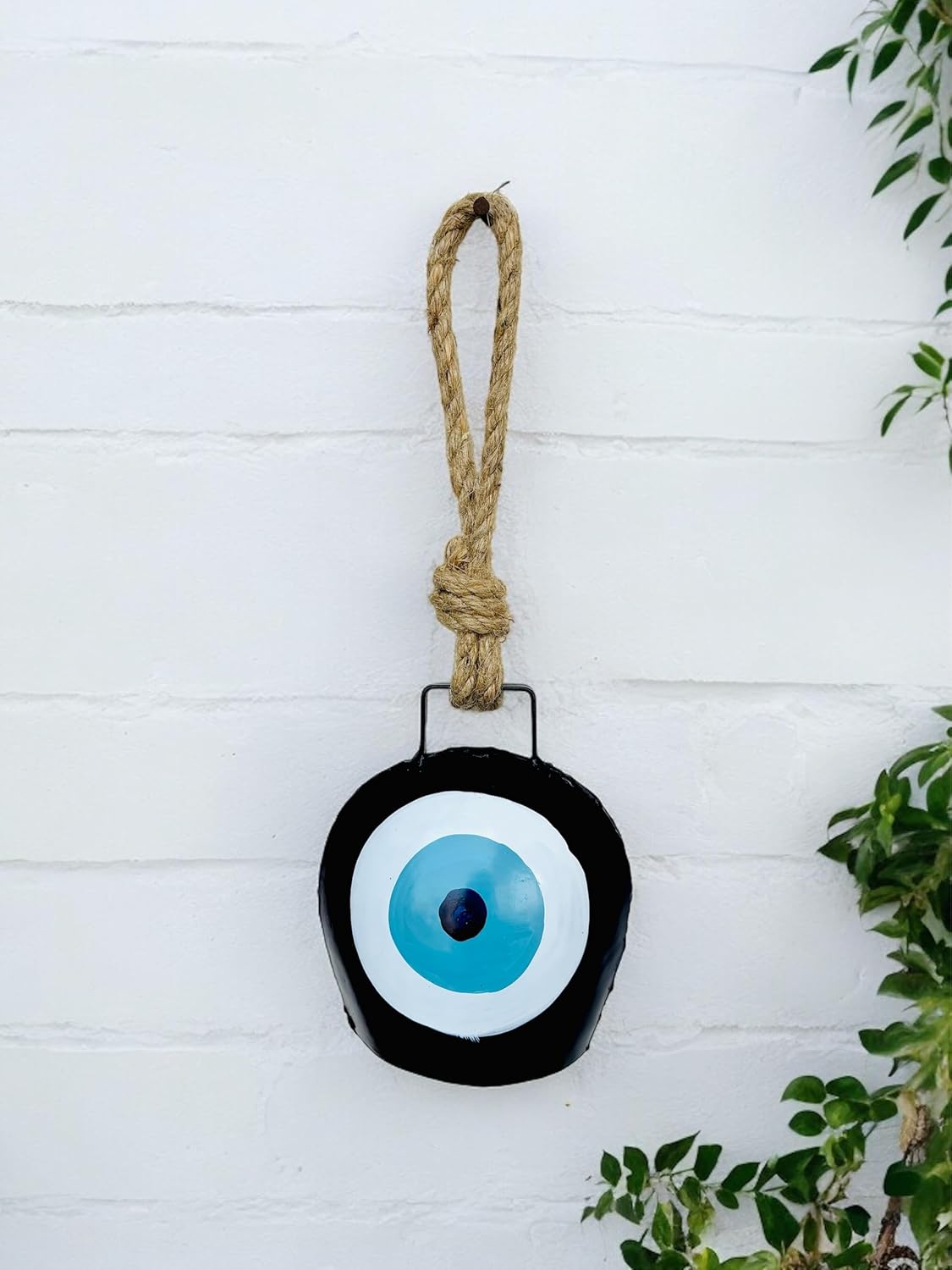 Buy WARMINGO DE Evil Eye Bell Wall Hanging Hand Painted | Feng Shui ...