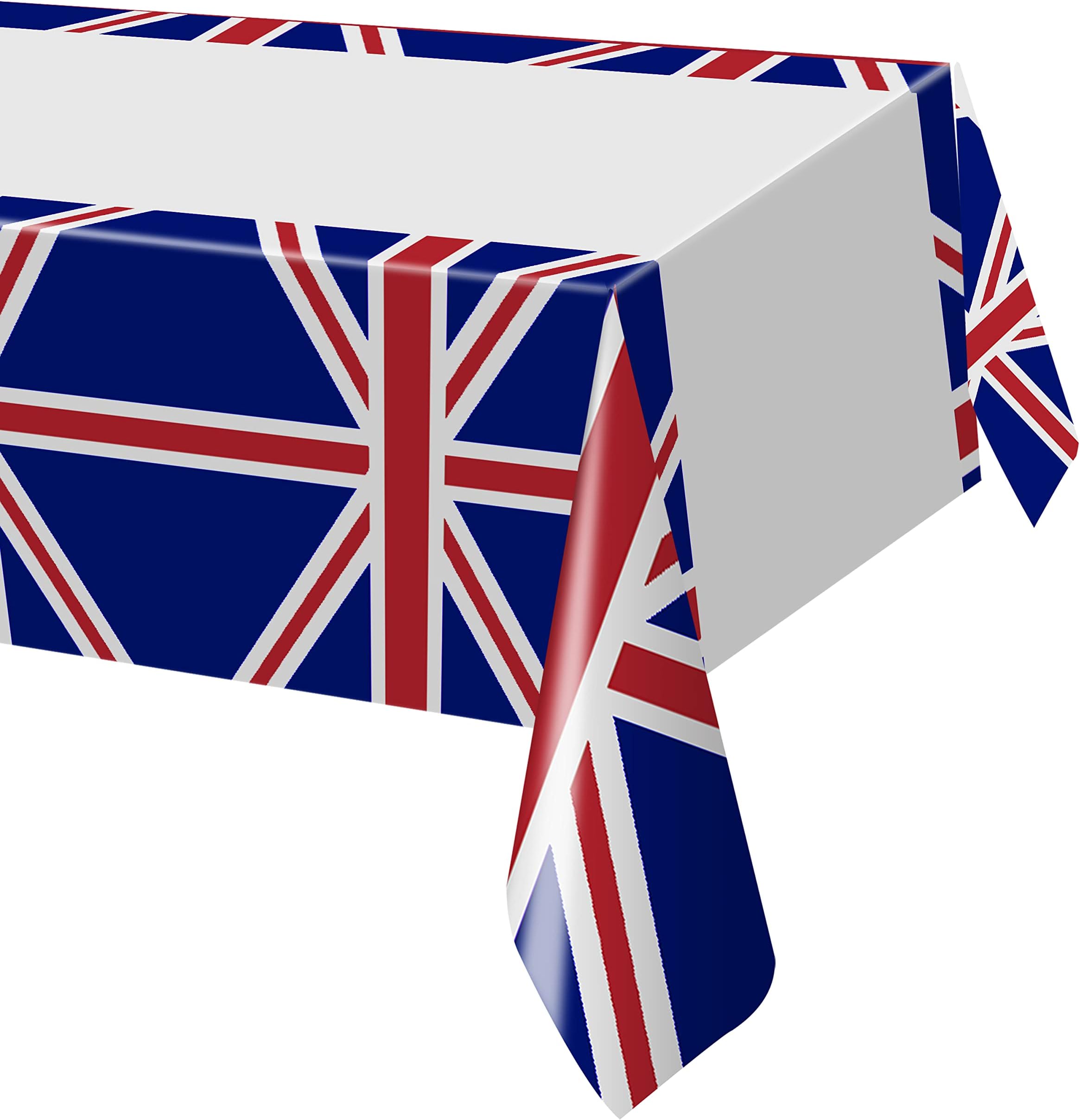 Amazon.com: Beistle Union Jack Tablecovers, 54” x 108”, 2 Pieces ...