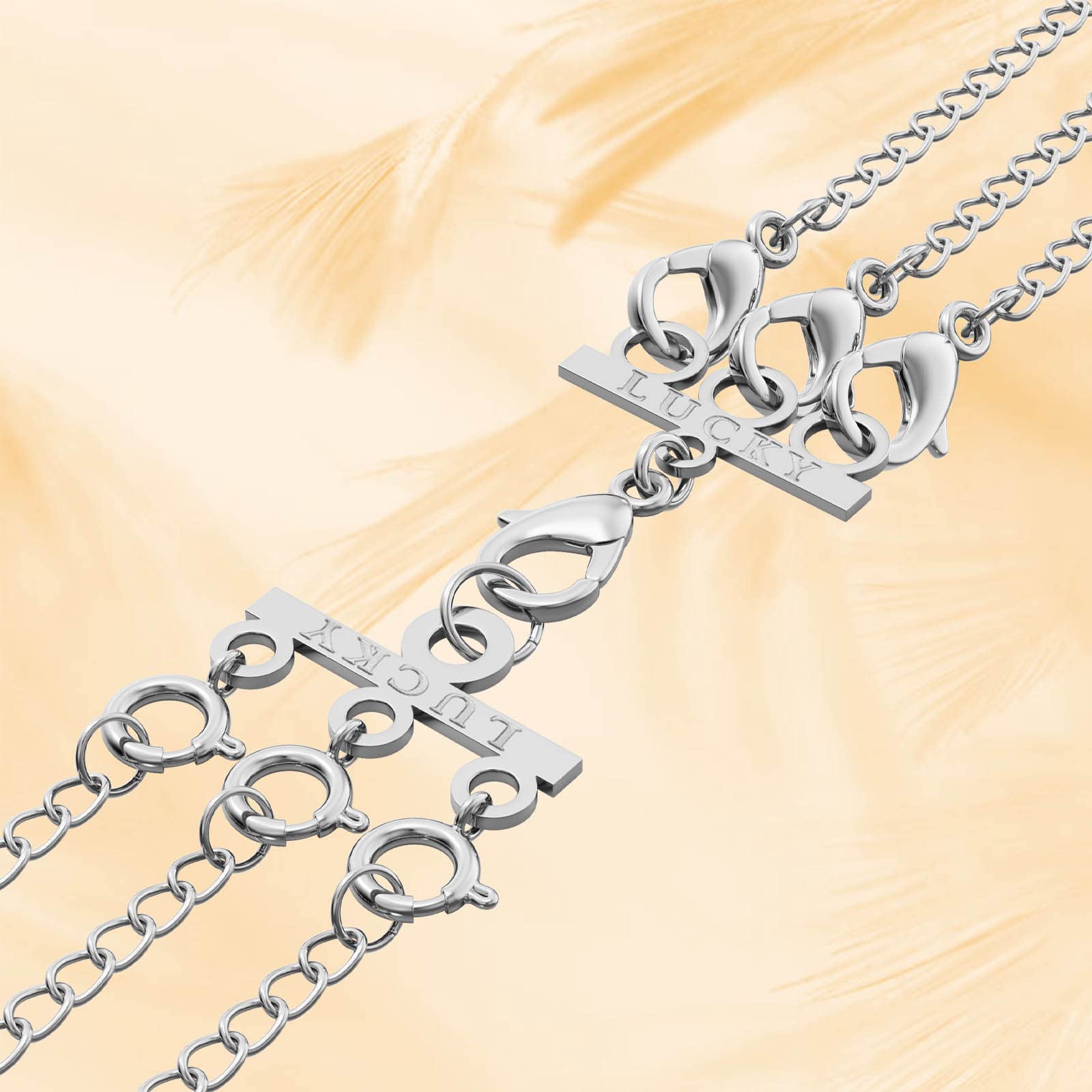 Snapklik.com : Multi Necklace Layering Clasps, Gold And Silver Necklace ...