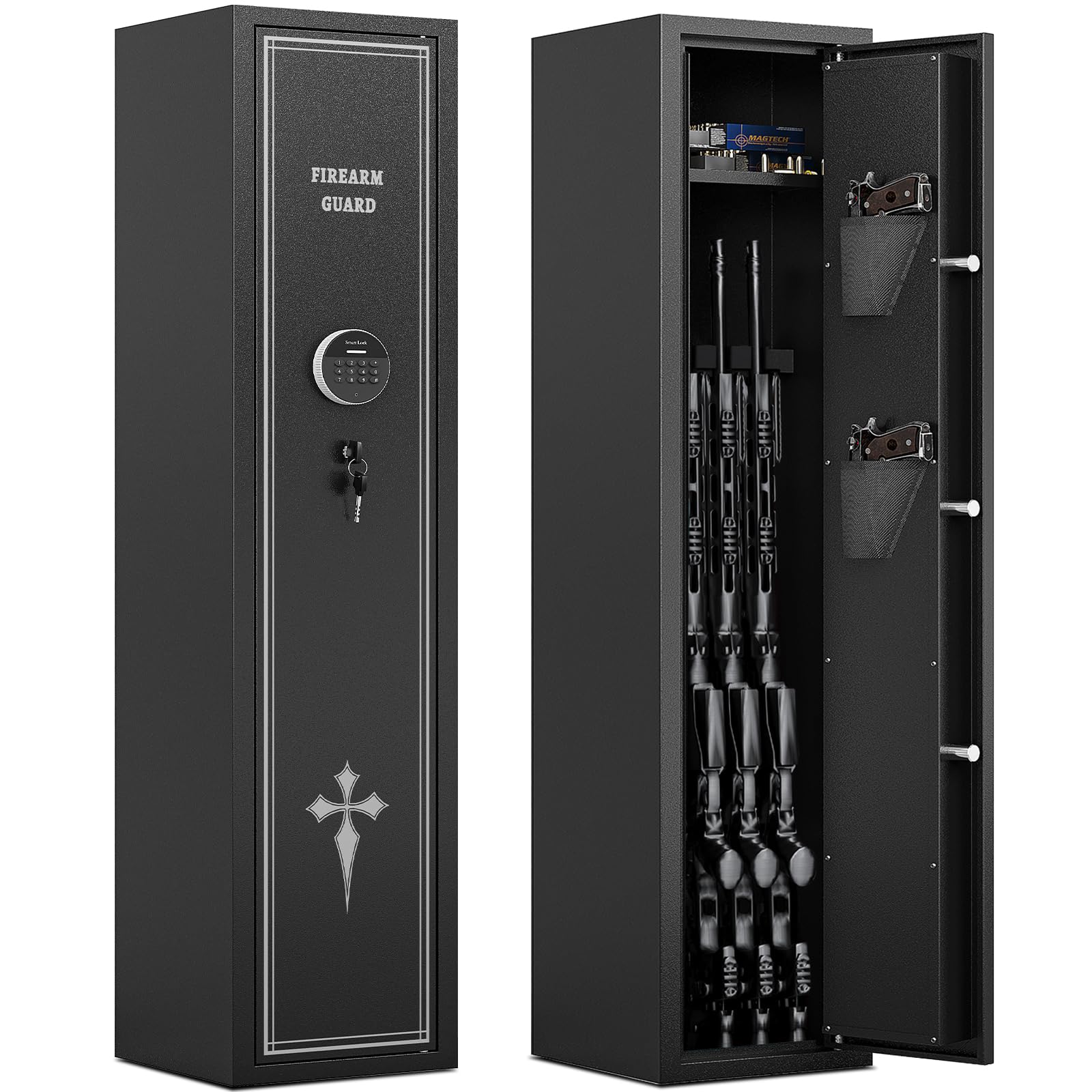 Amazon.com: Xyvaly 2-3 Gun Safe,Gun Safe for Rifle and Pistols,Long Gun ...