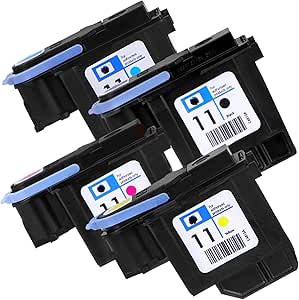 Amazon.com: HP 11 Ink Printhead, 4 Pack Printer Head (Cyan Black Red ...