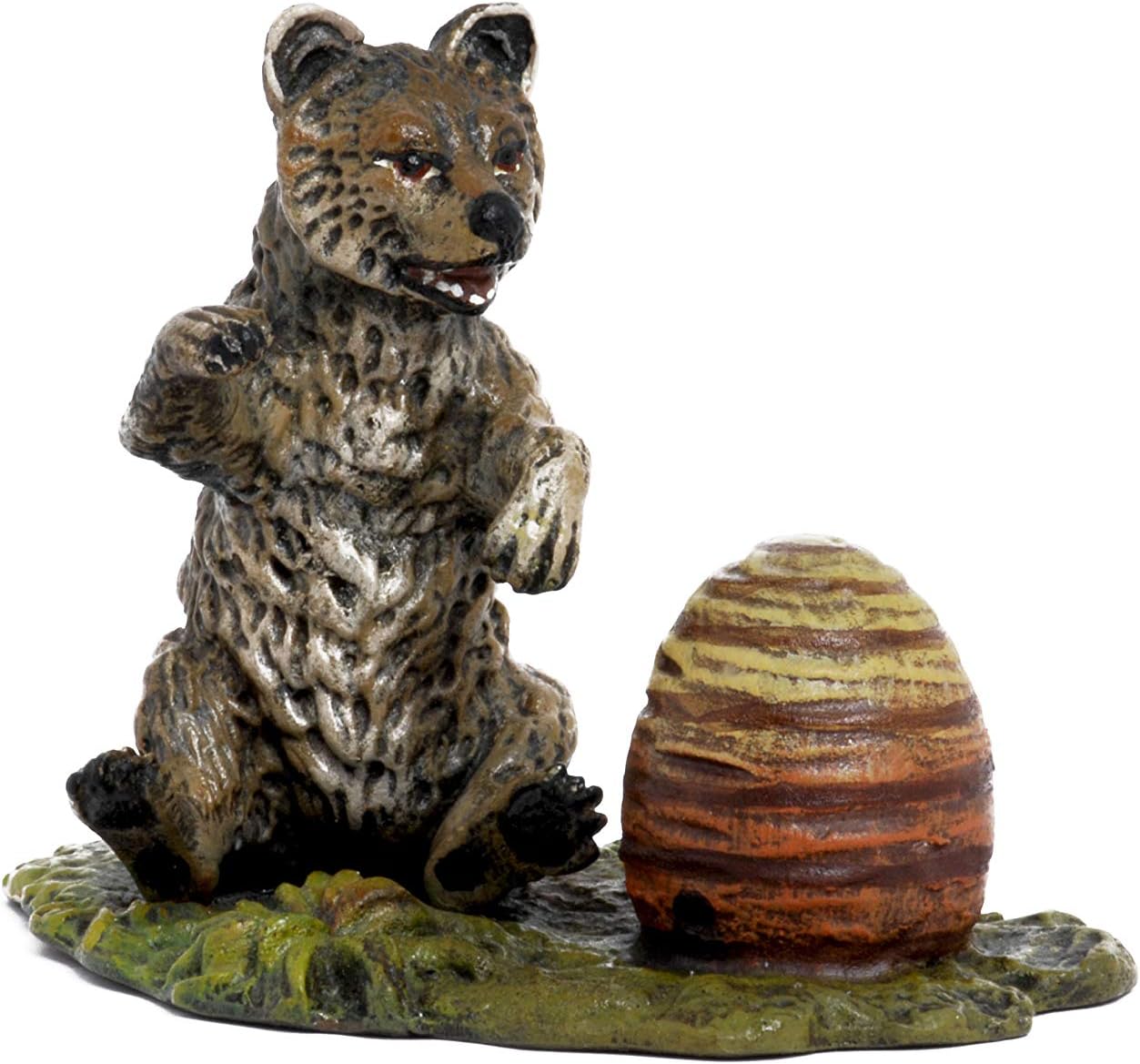 Amazon.com: Wiener Bronzen Bear with Honeycomb Vienna Bronze Figurine ...