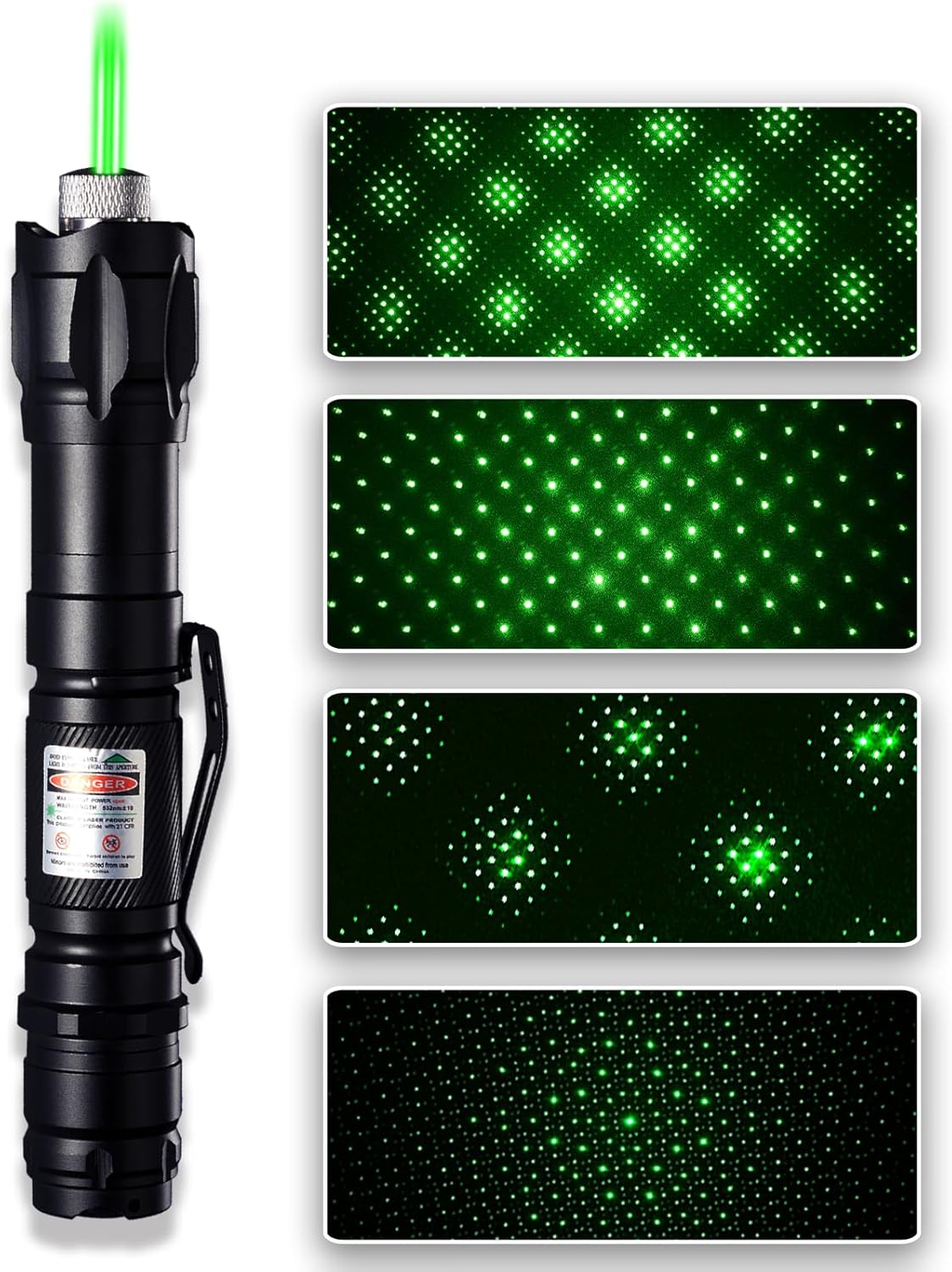DDG High Power Flashlight, Rechargeable Flashlight with Gift Box ...